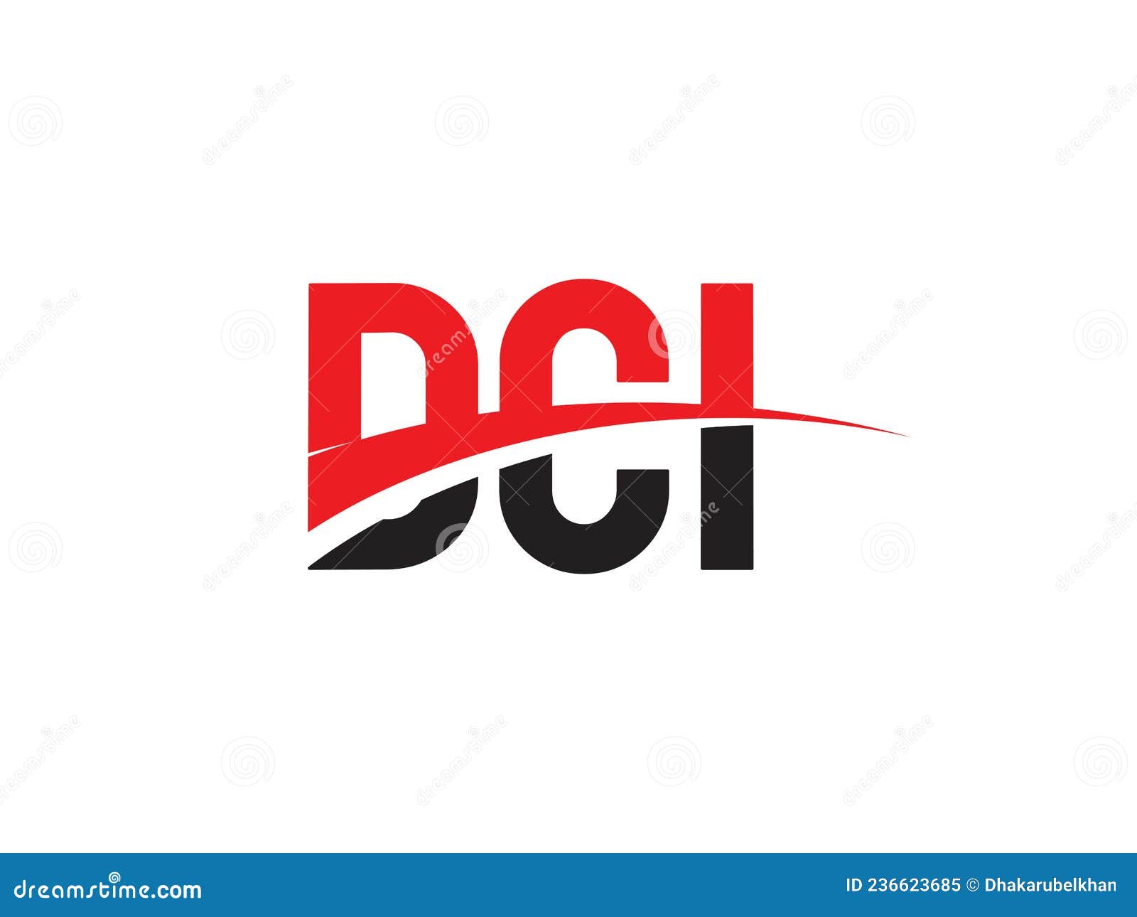 DCI Letter Initial Logo Design Vector Illustration Stock Vector ...