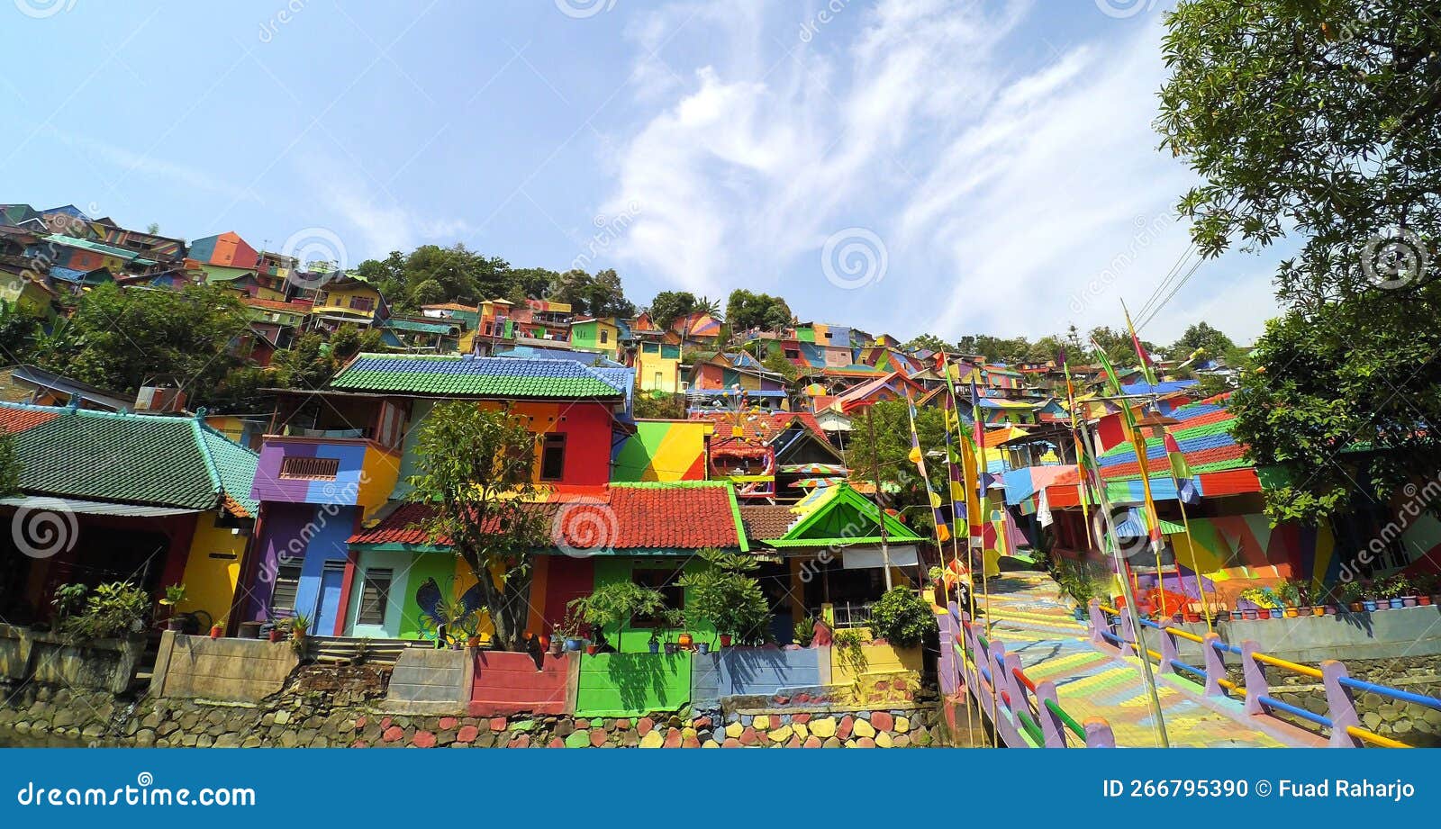 Colored Village with Beatiful View Stock Photo - Image of colored ...