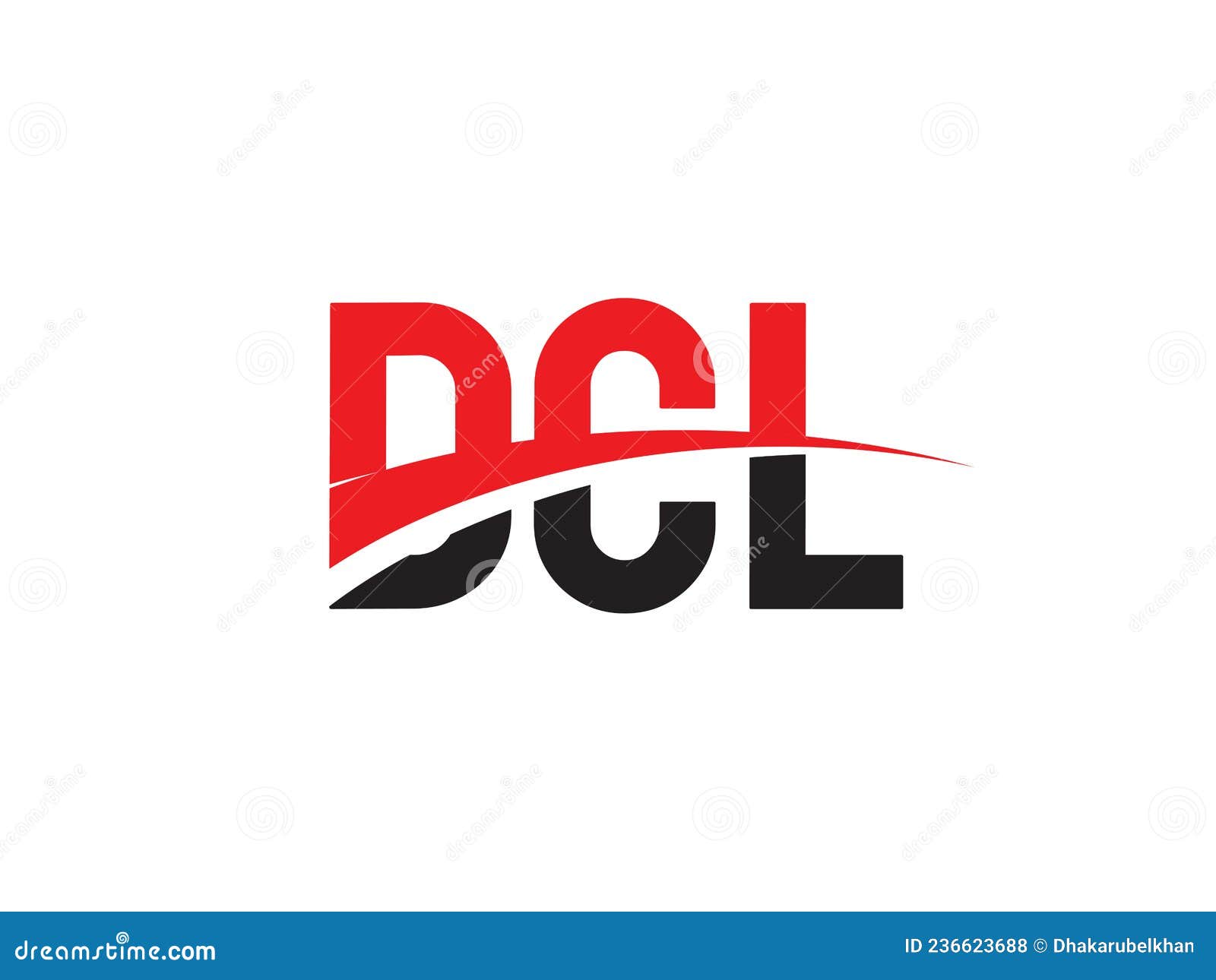 DCL Letter Initial Logo Design Vector Illustration Stock Vector ...