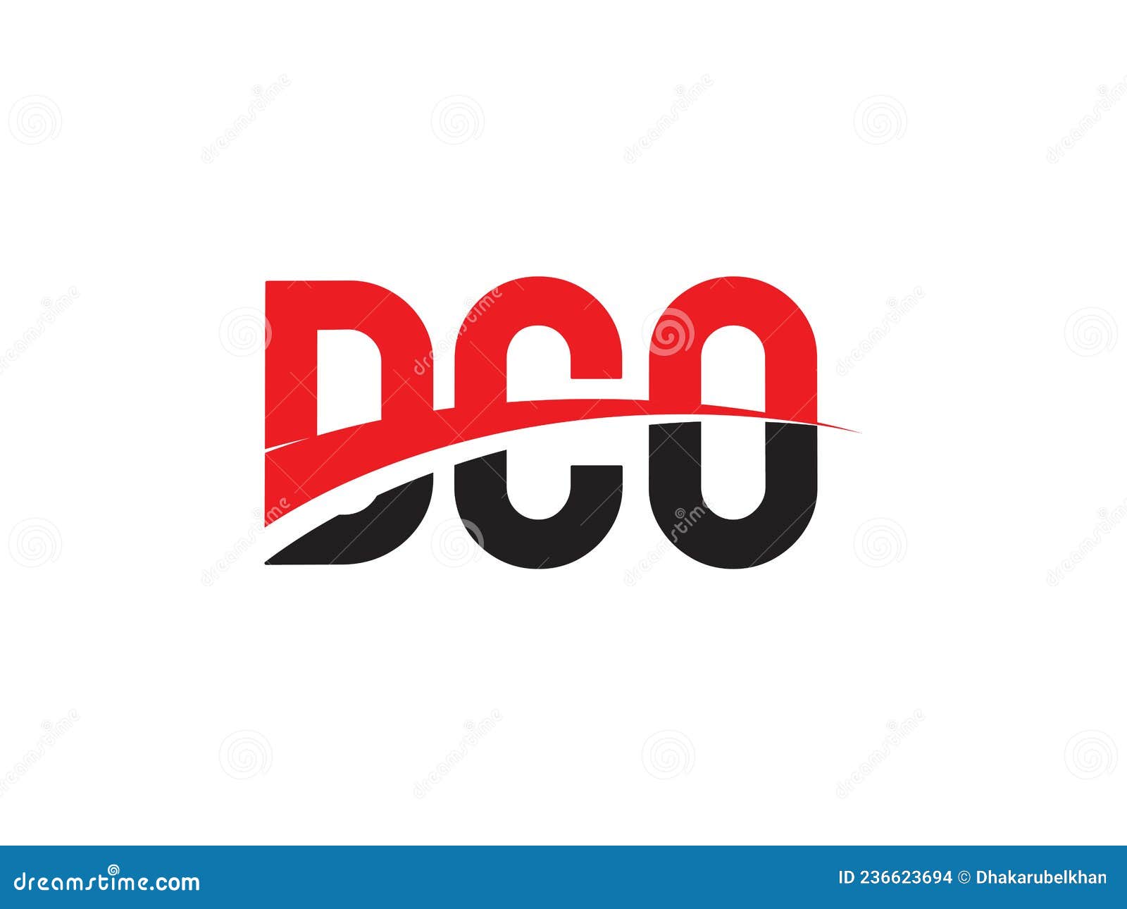 DCO Letter Initial Logo Design Vector Illustration Stock Vector ...