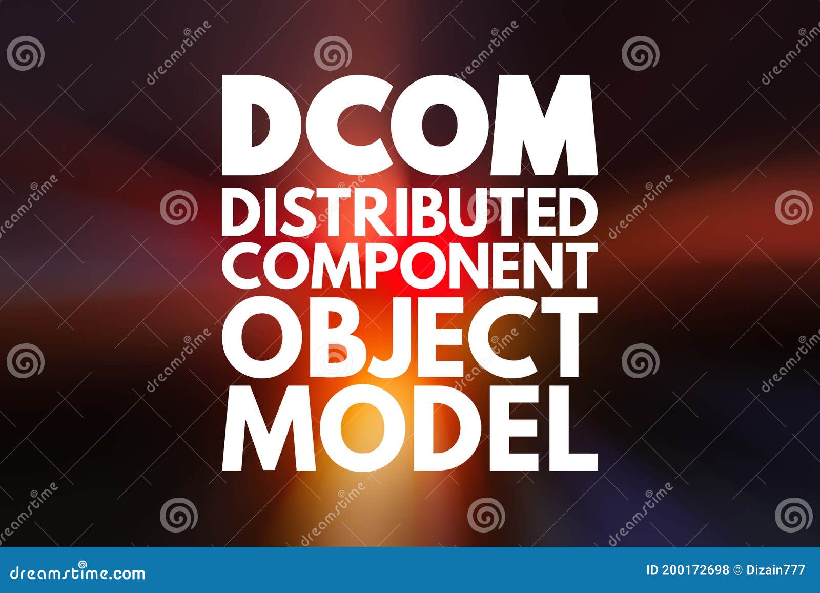 DCOM - Distributed Component Object Model Acronym, Technology Concept ...