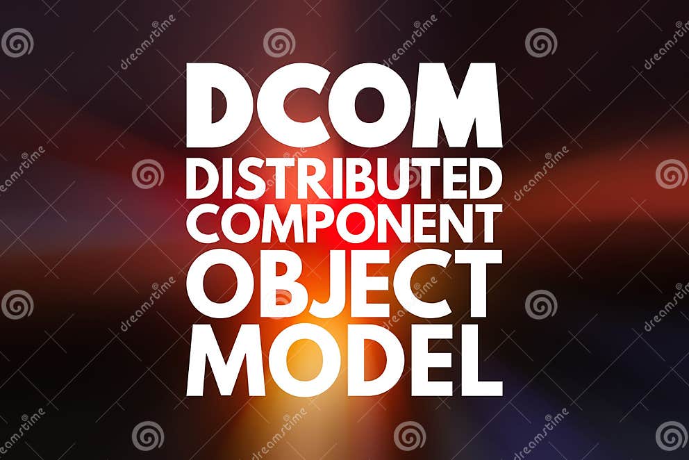 DCOM - Distributed Component Object Model Acronym, Technology Concept ...