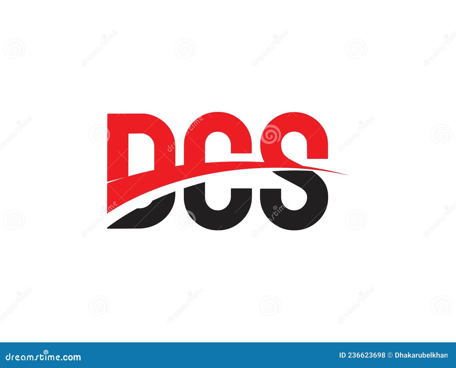 DCS Letter Initial Logo Design Vector Illustration Stock Vector - Illustration of emblem ...