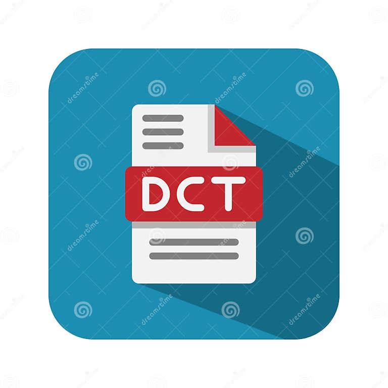 Dct Audio File Flat Icons, Extension, Document, File Type, Format ...