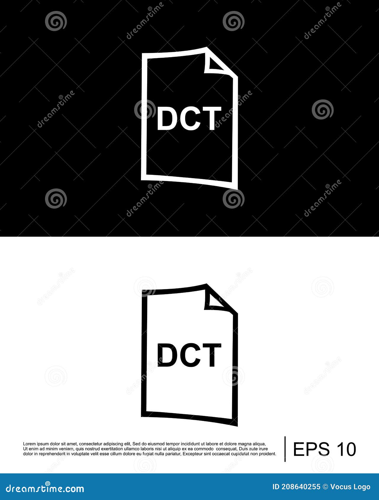 Dct File Format Icon Template Stock Illustration - Illustration of icon ...