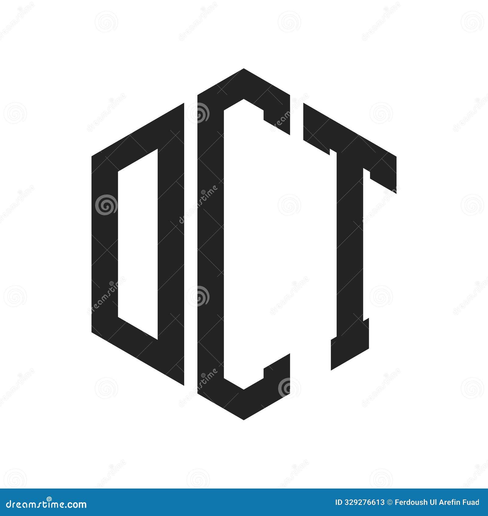 DCT Logo Design. Initial Letter DCT Monogram Logo Using Hexagon Shape ...