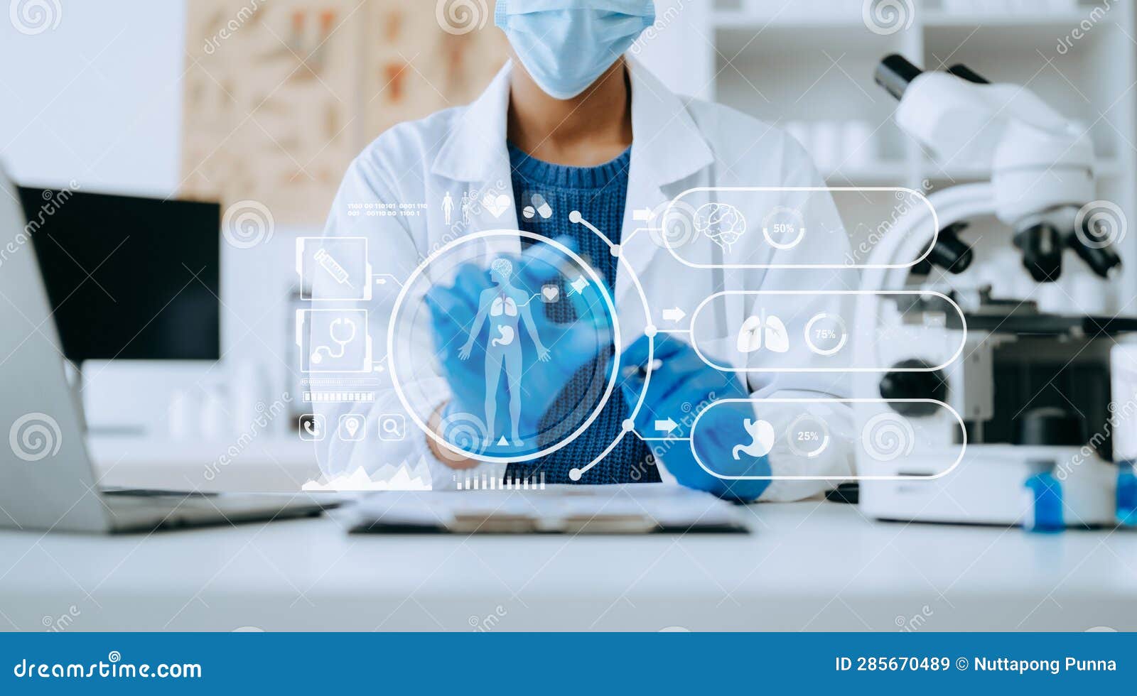 African Dctor Work on Digital Tablet Healthcare Doctor Technology ...