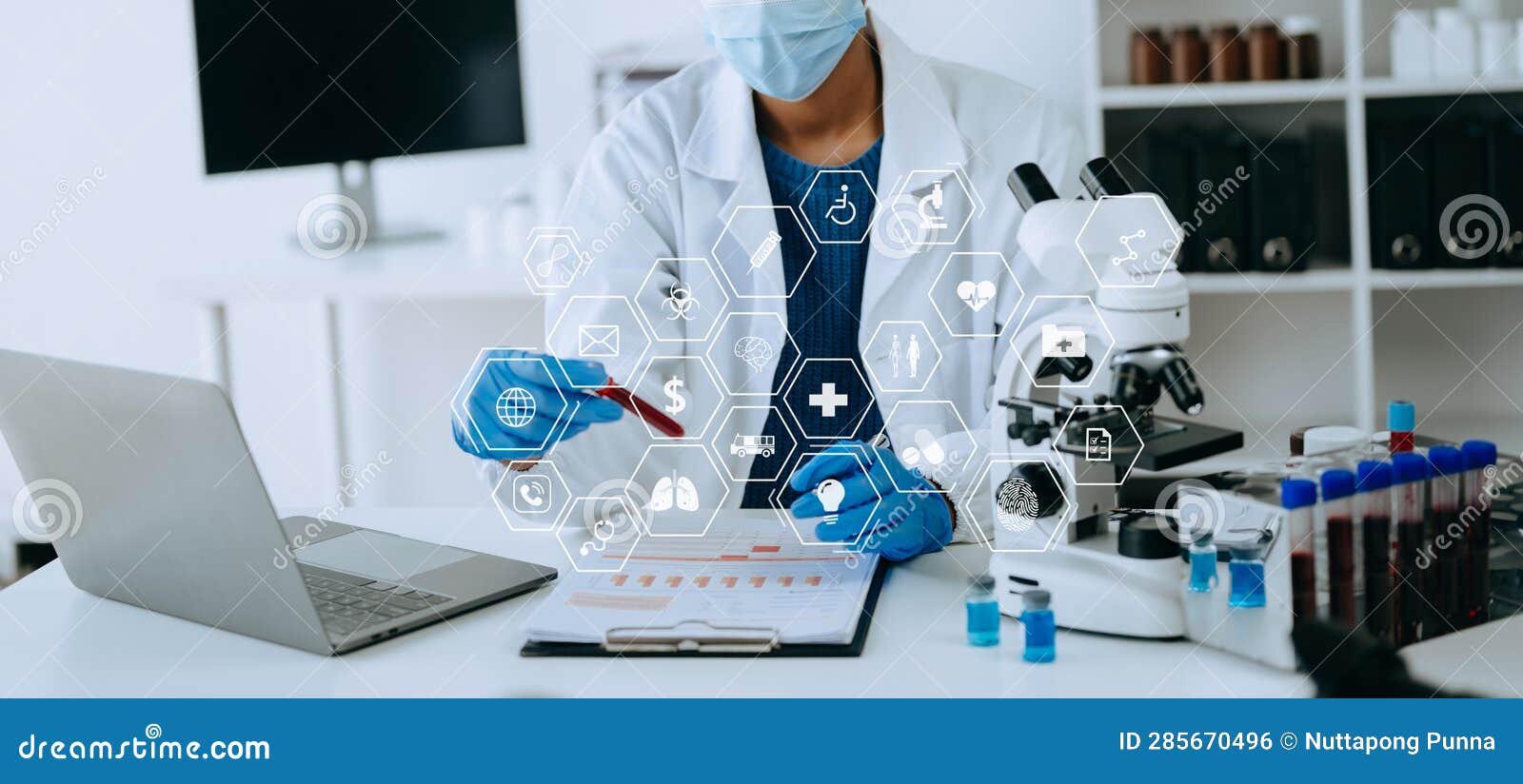 African Dctor Work on Digital Tablet Healthcare Doctor Technology ...