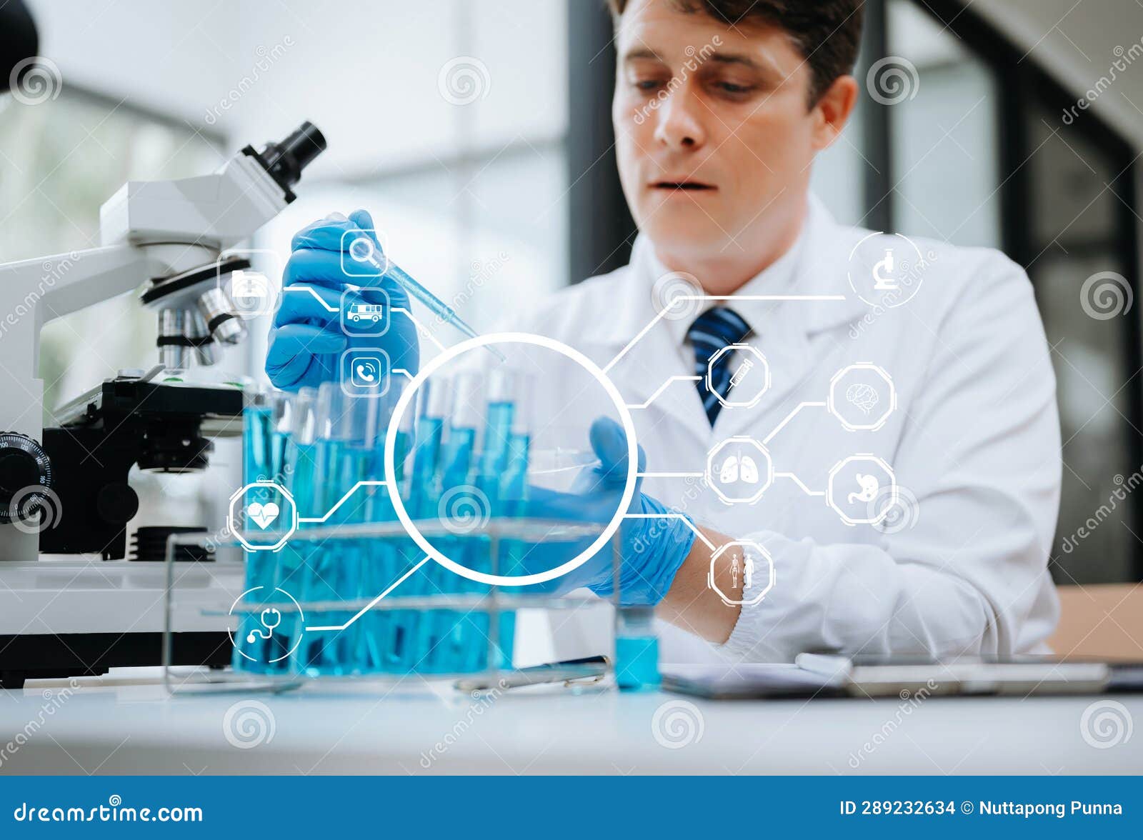 Dctor Work on Digital Tablet Healthcare Doctor Technology Tablet Using ...