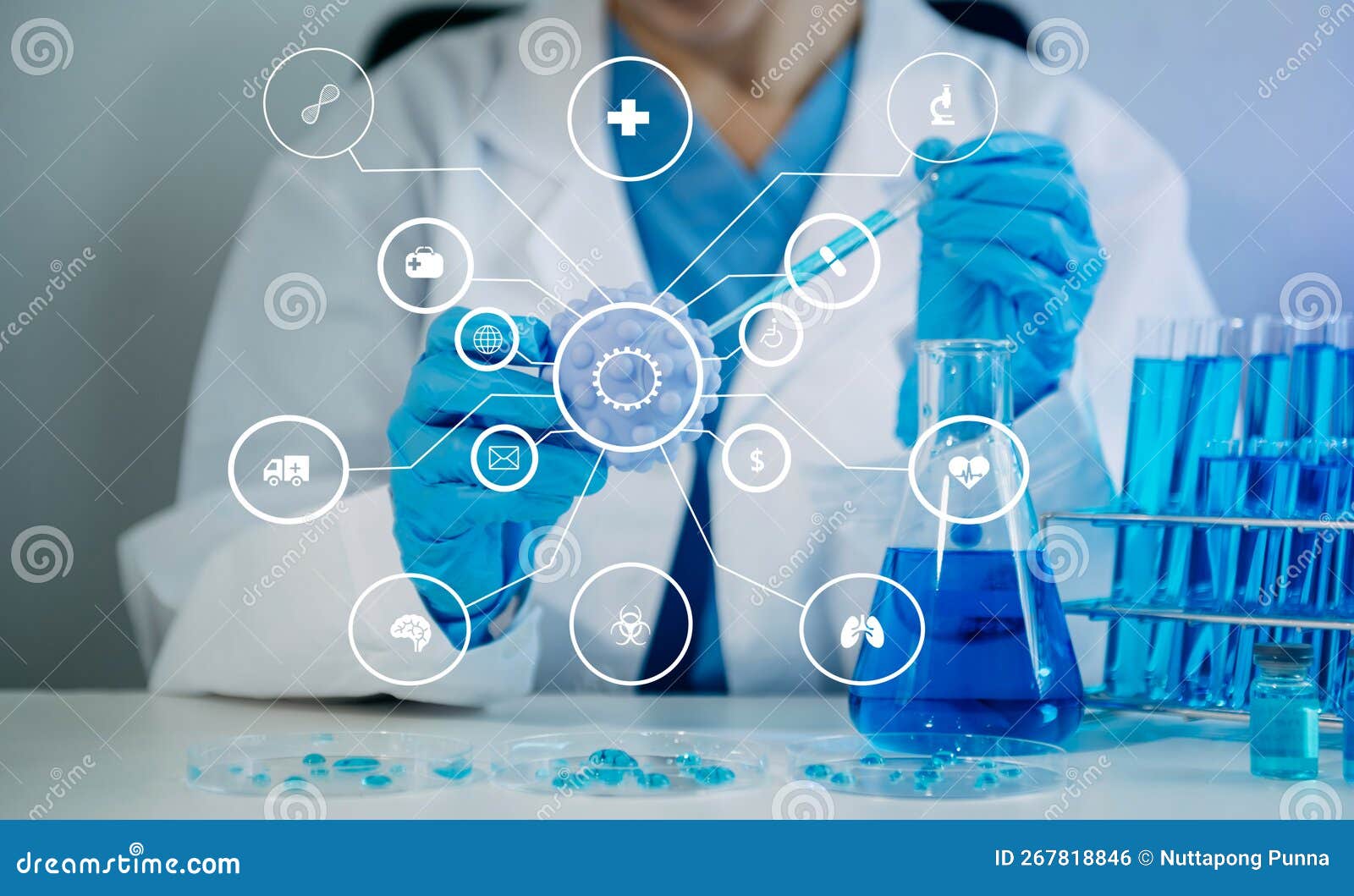 Dctor Work on Digital Tablet Healthcare Doctor Technology Tablet Using ...