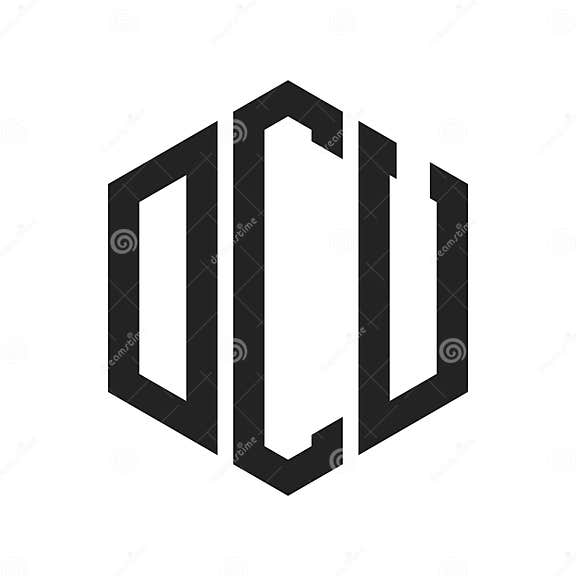 DCU Logo Design. Initial Letter DCU Monogram Logo Using Hexagon Shape ...
