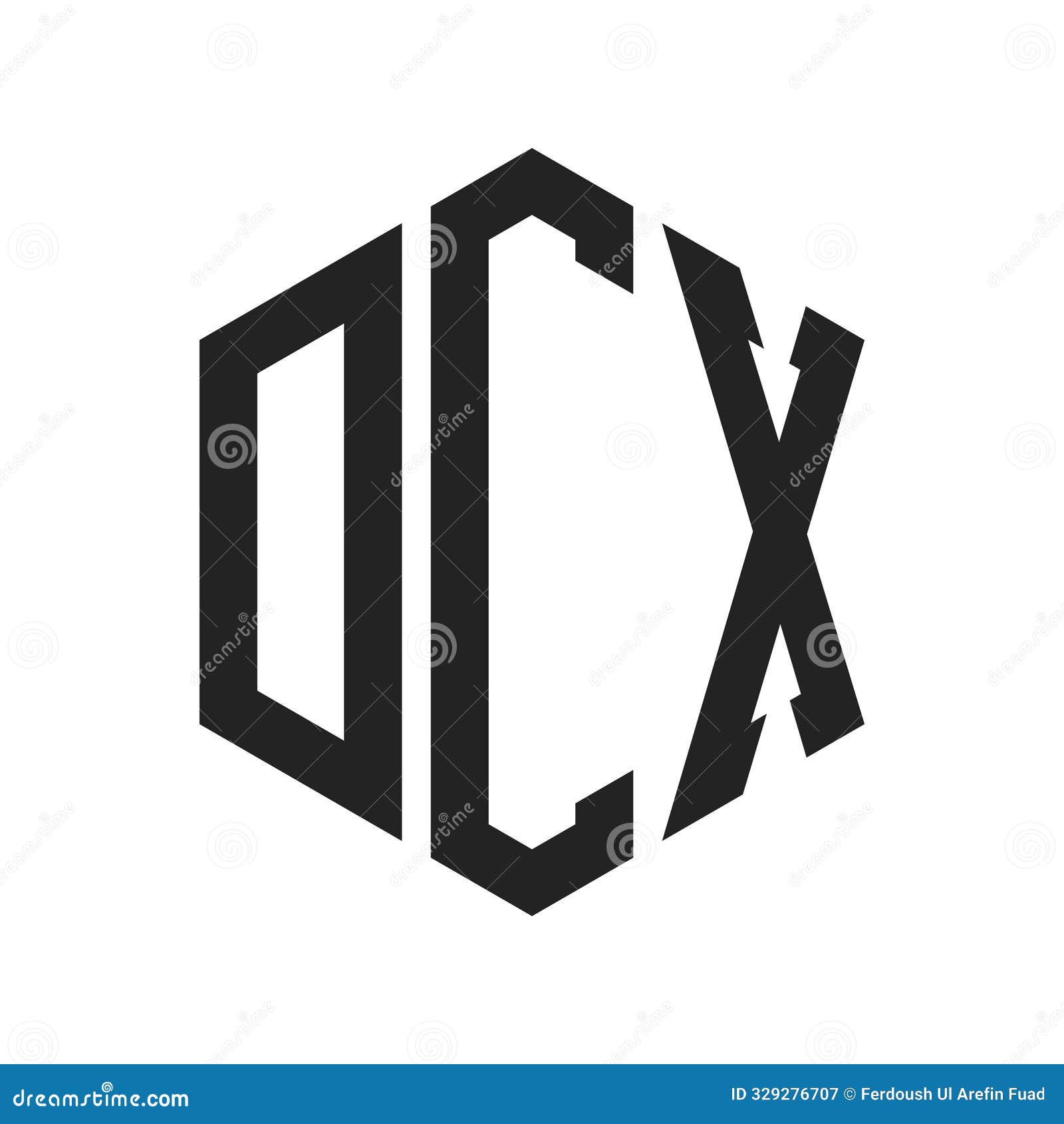 DCX Logo Design. Initial Letter DCX Monogram Logo Using Hexagon Shape ...