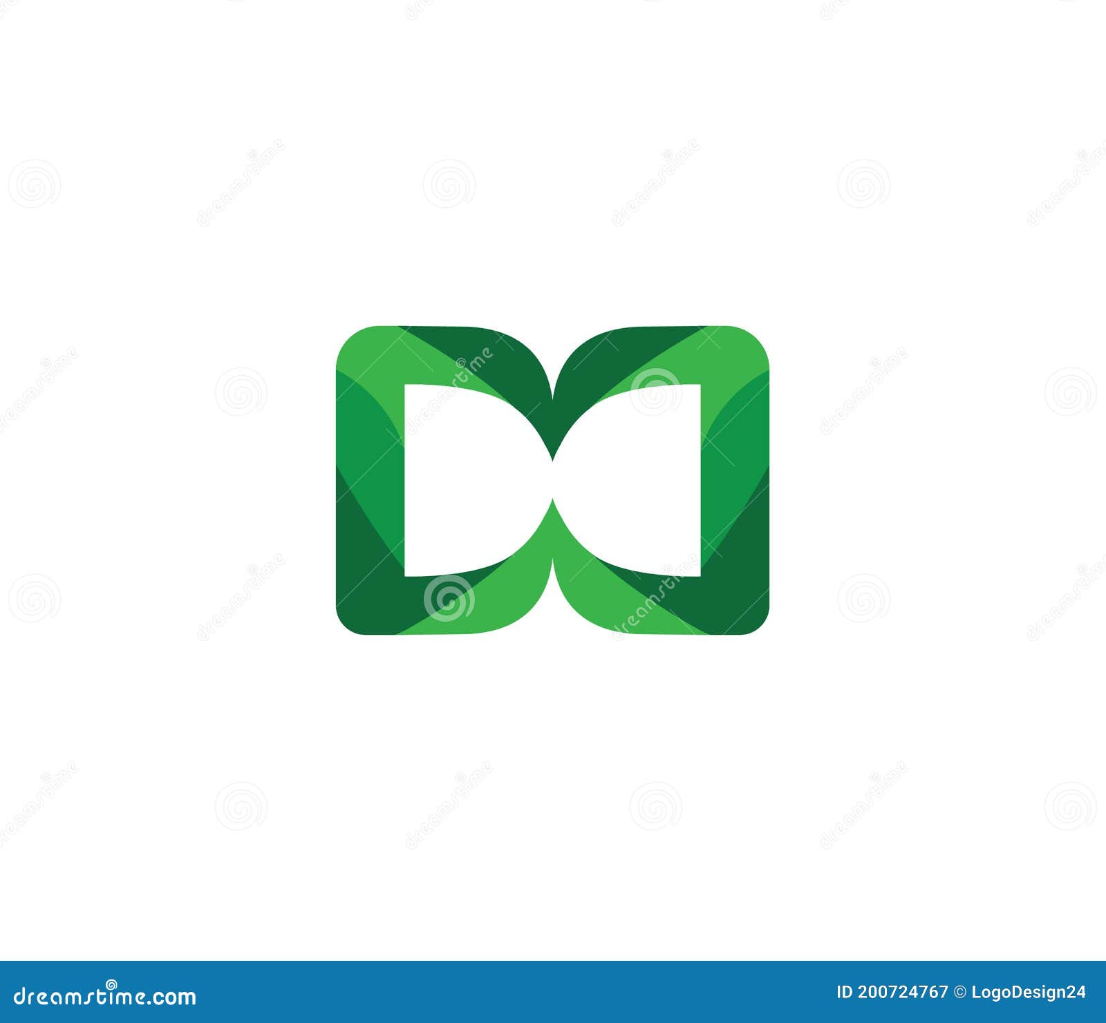 DD Alphabet Nature Logo Design Concept Stock Vector - Illustration of ...