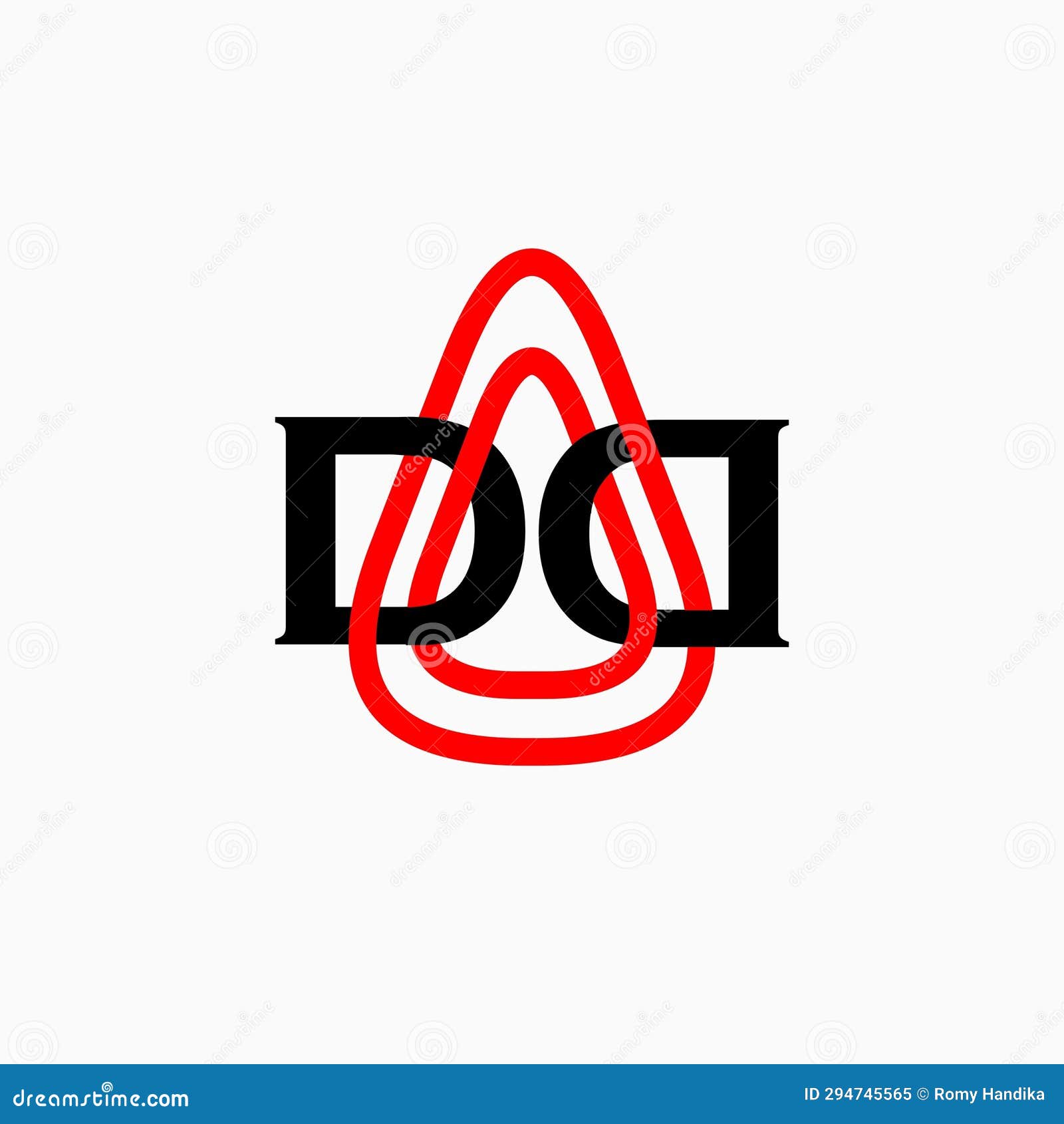 DD or DAD Initial Monogram Logo Design Stock Illustration ...