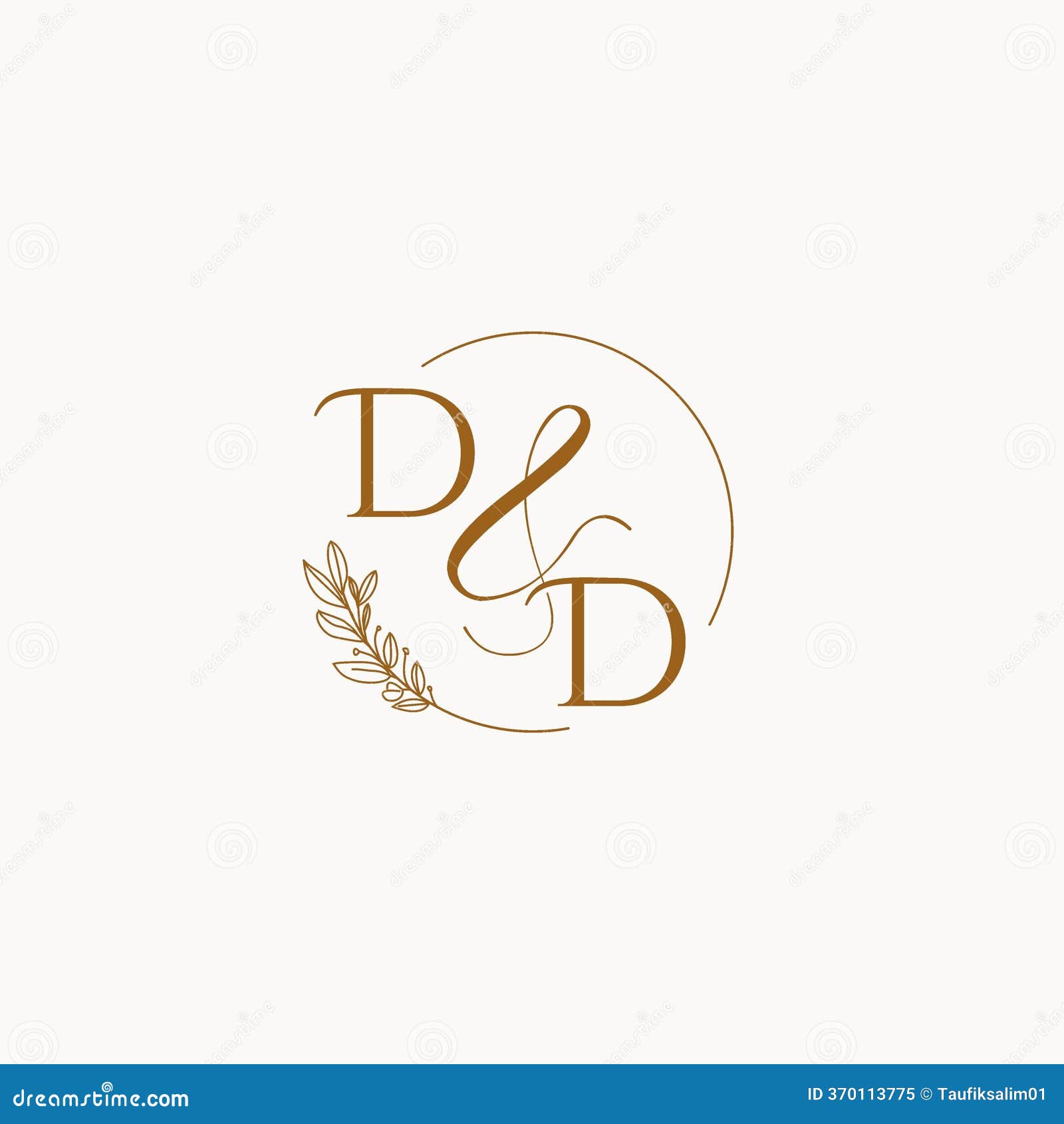 DD Initial Wedding Monogram Logo Cartoon Vector | CartoonDealer.com ...