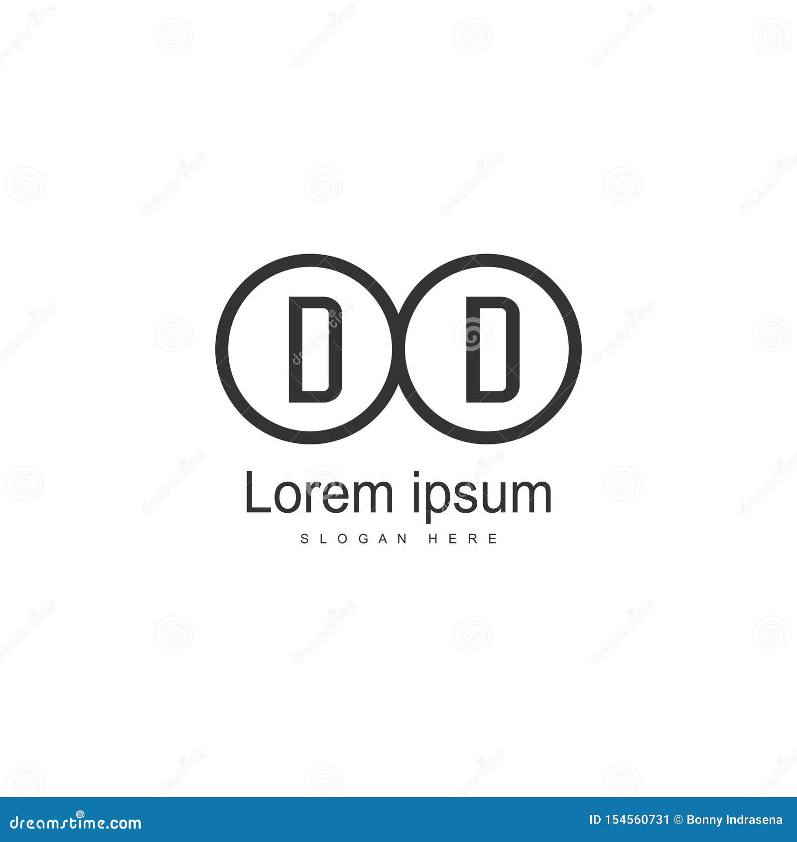 DD Letter Logo Design. Creative Modern DD Letters Icon Illustration ...