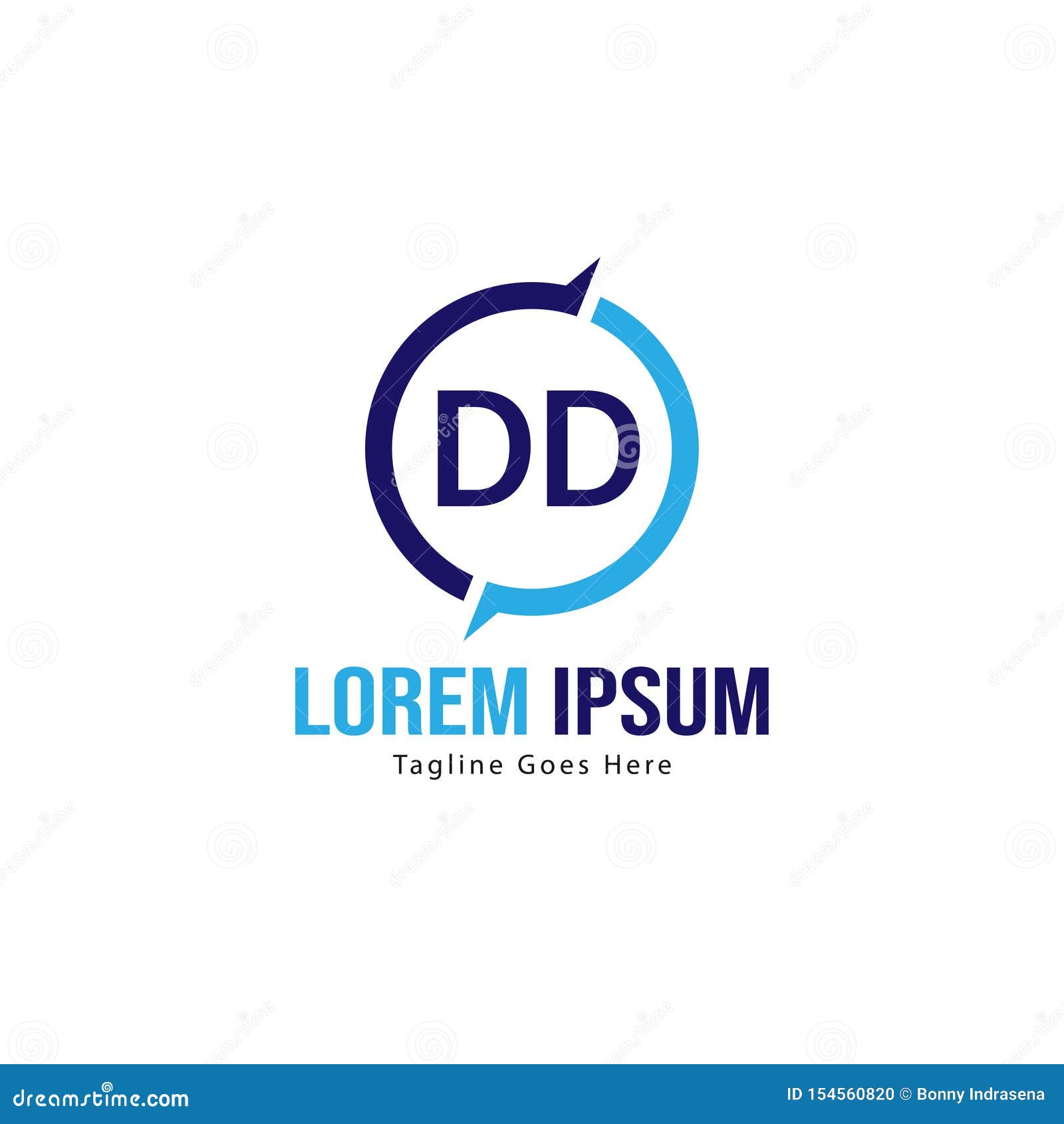 DD Letter Logo Design. Creative Modern DD Letters Icon Illustration ...