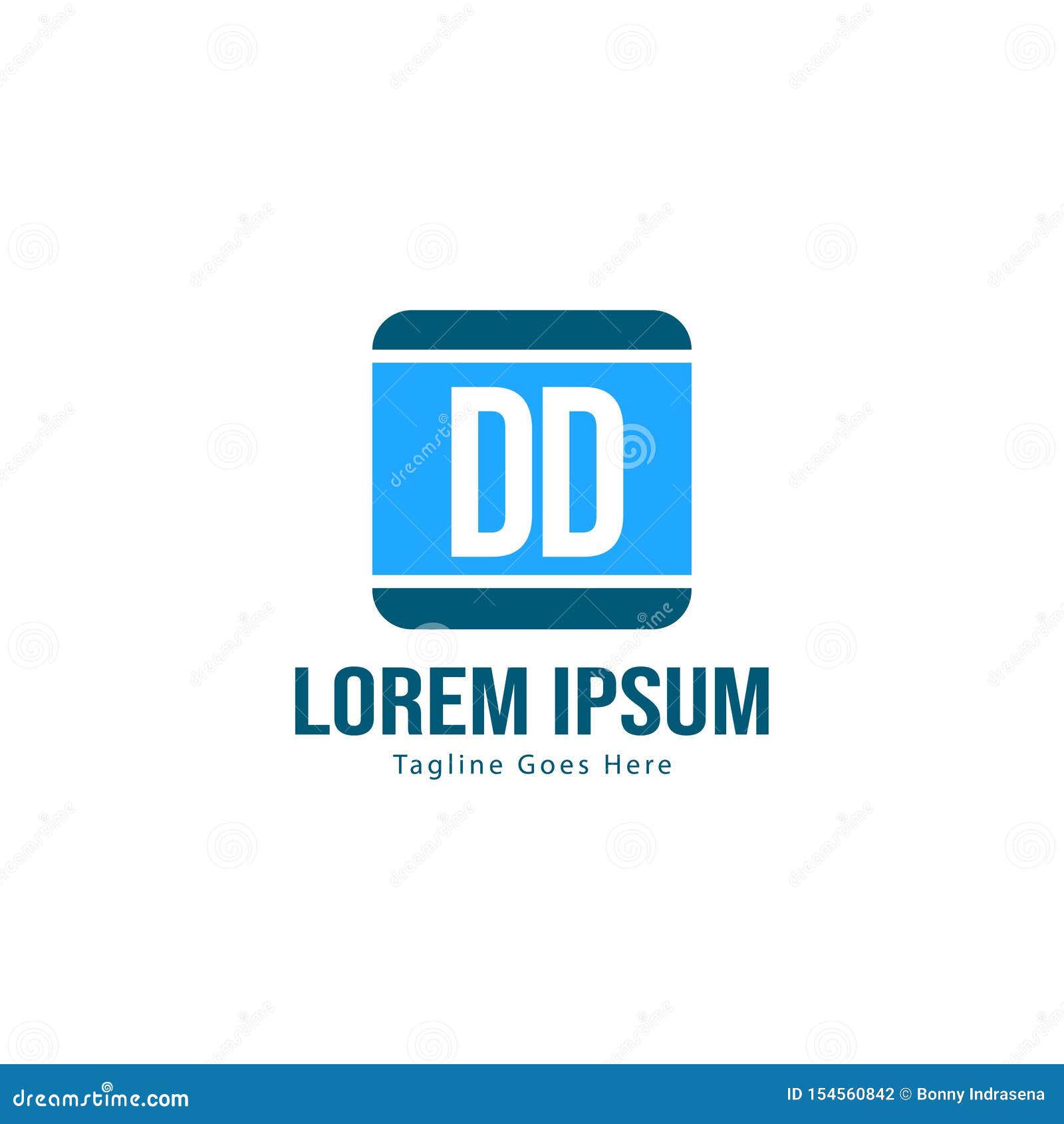 DD Letter Logo Design. Creative Modern DD Letters Icon Illustration ...