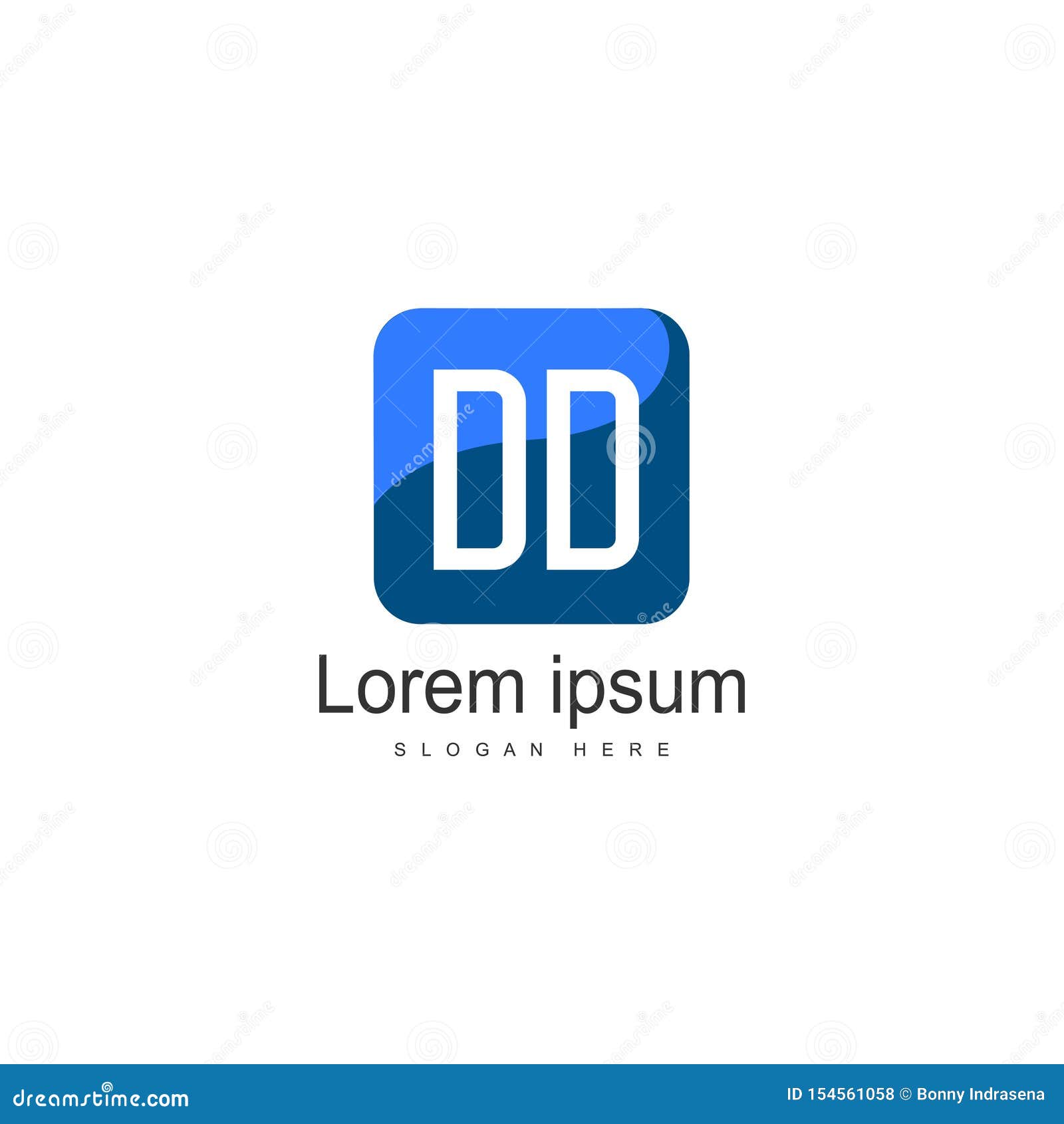 DD Letter Logo Design. Creative Modern DD Letters Icon Illustration ...