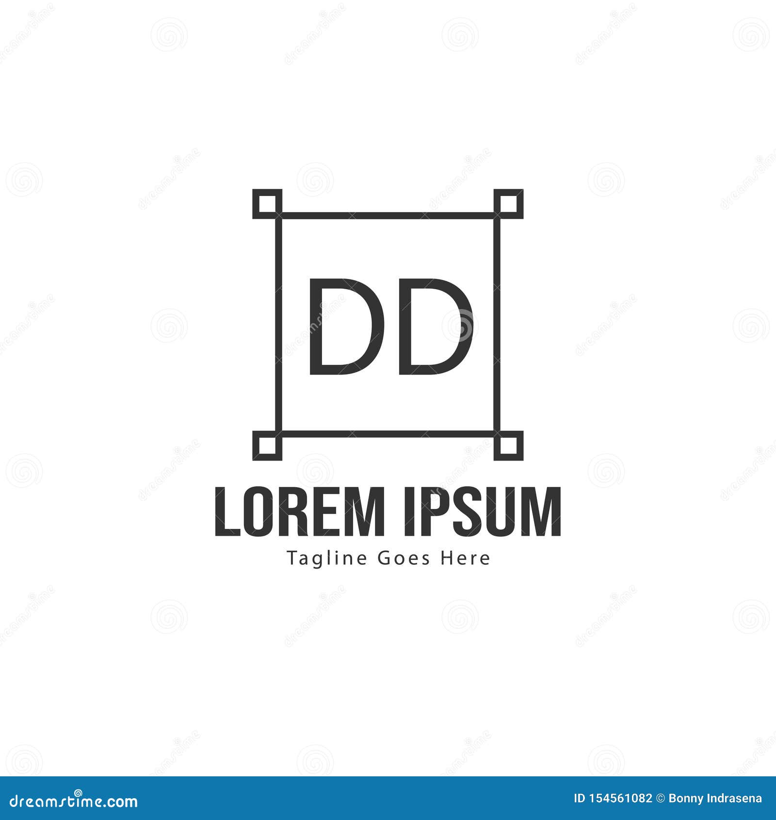 DD Letter Logo Design. Creative Modern DD Letters Icon Illustration ...