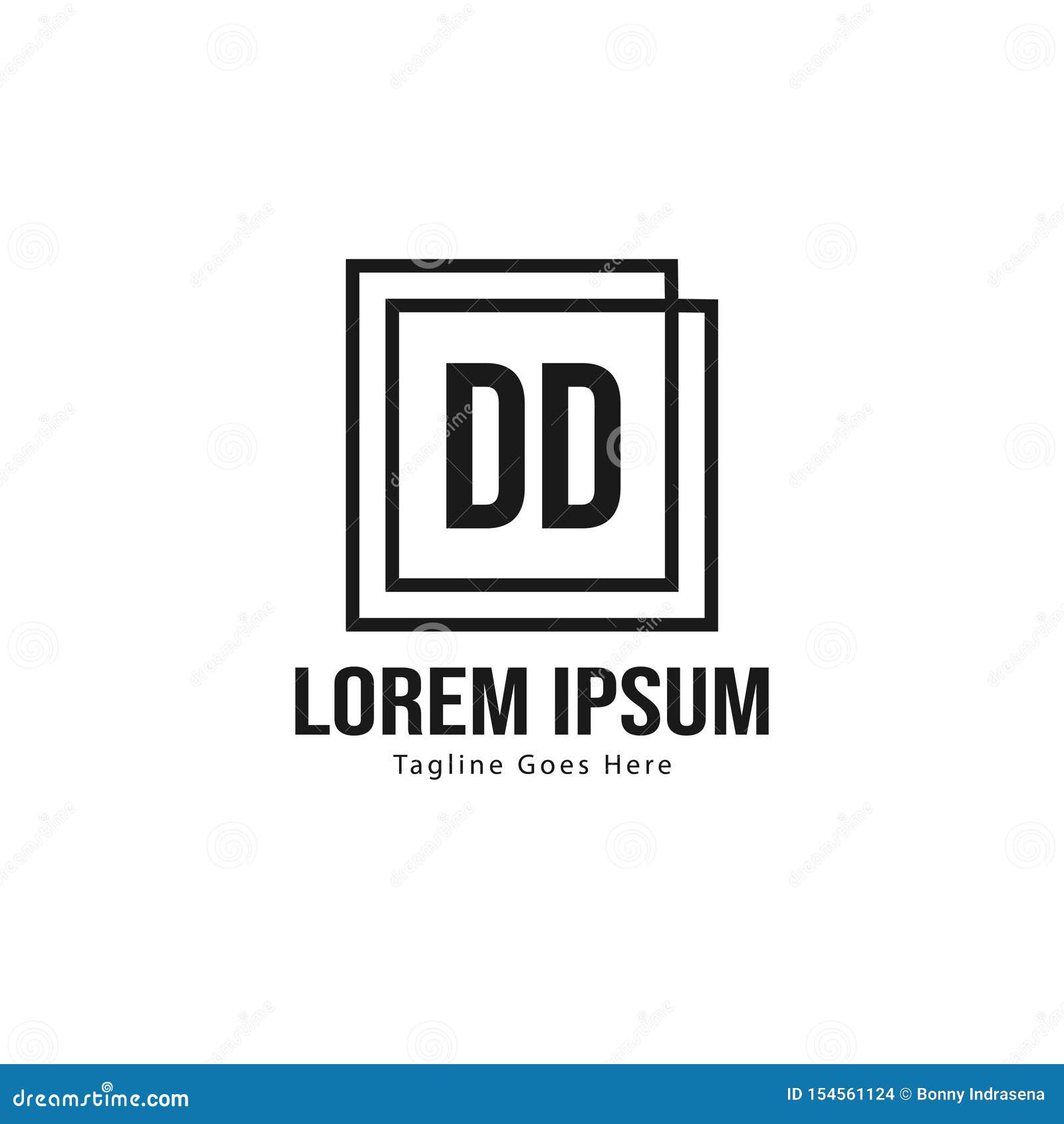 DD Letter Logo Design. Creative Modern DD Letters Icon Illustration ...