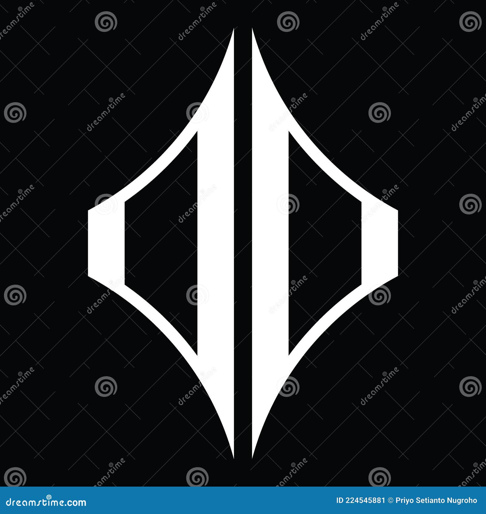 DD Logo Monogram with Diamond Shape Design Template Stock Vector ...