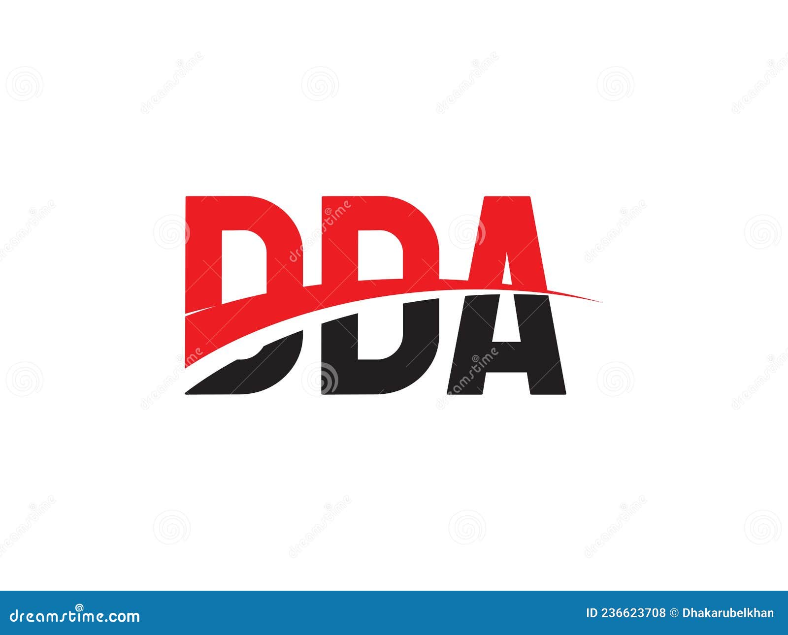 DDA Letter Initial Logo Design Vector Illustration Stock Vector ...