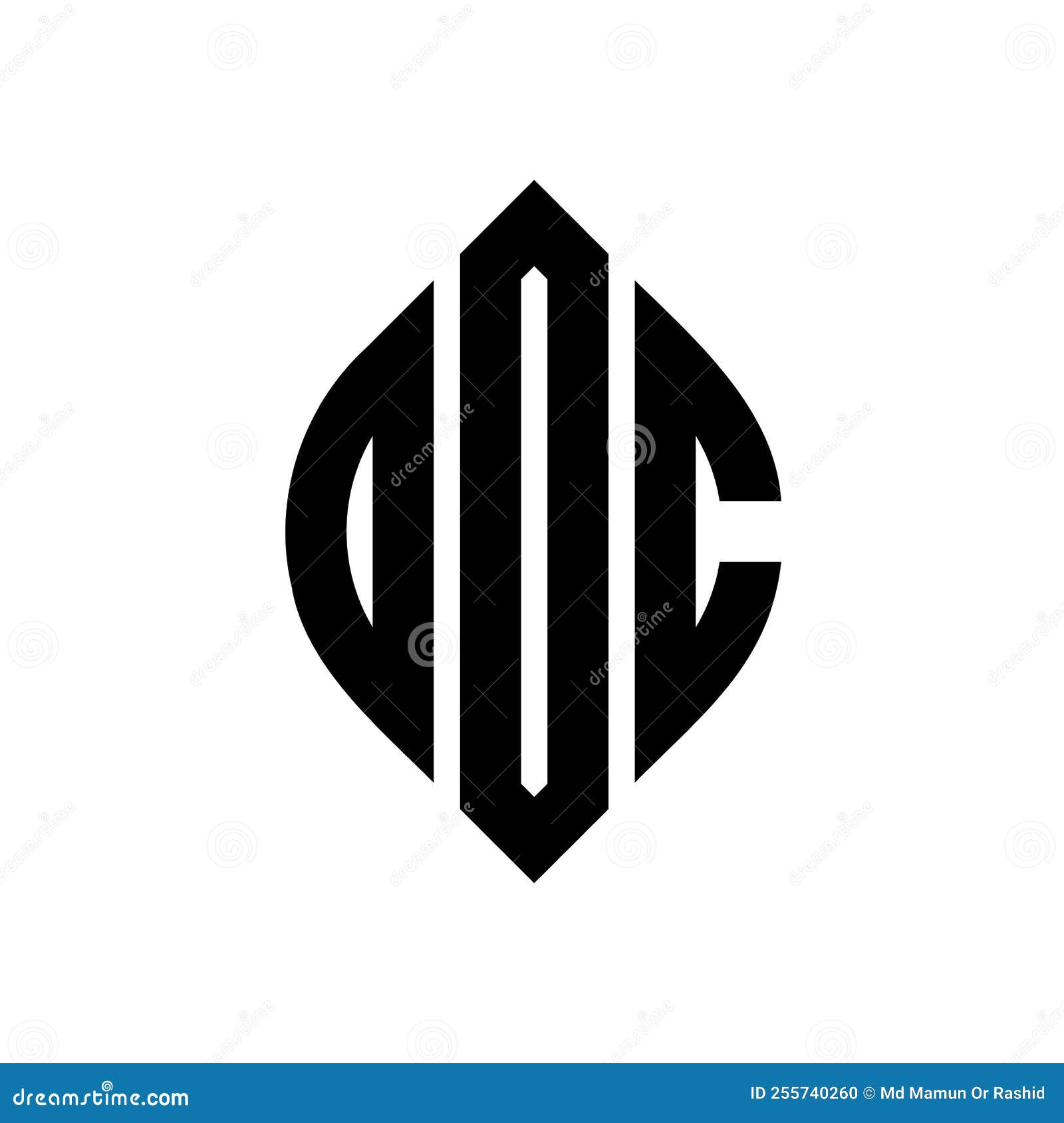 DDC Circle Letter Logo Design with Circle and Ellipse Shape. DDC ...
