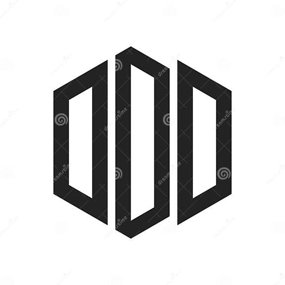 DDD Logo Design. Initial Letter DDD Monogram Logo Using Hexagon Shape ...