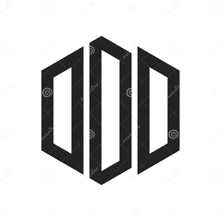 DDD Logo Design. Initial Letter DDD Monogram Logo Using Hexagon Shape ...