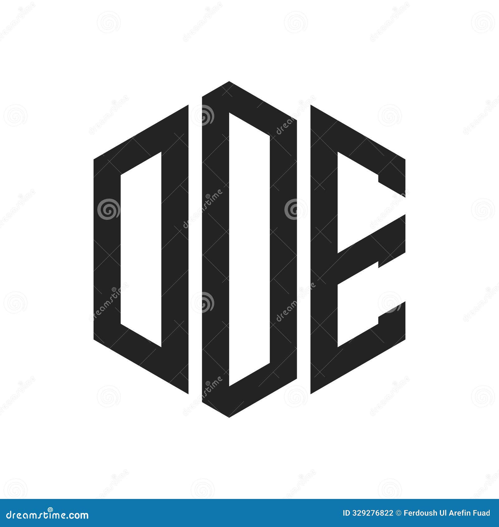 DDE Logo Design. Initial Letter DDE Monogram Logo Using Hexagon Shape ...