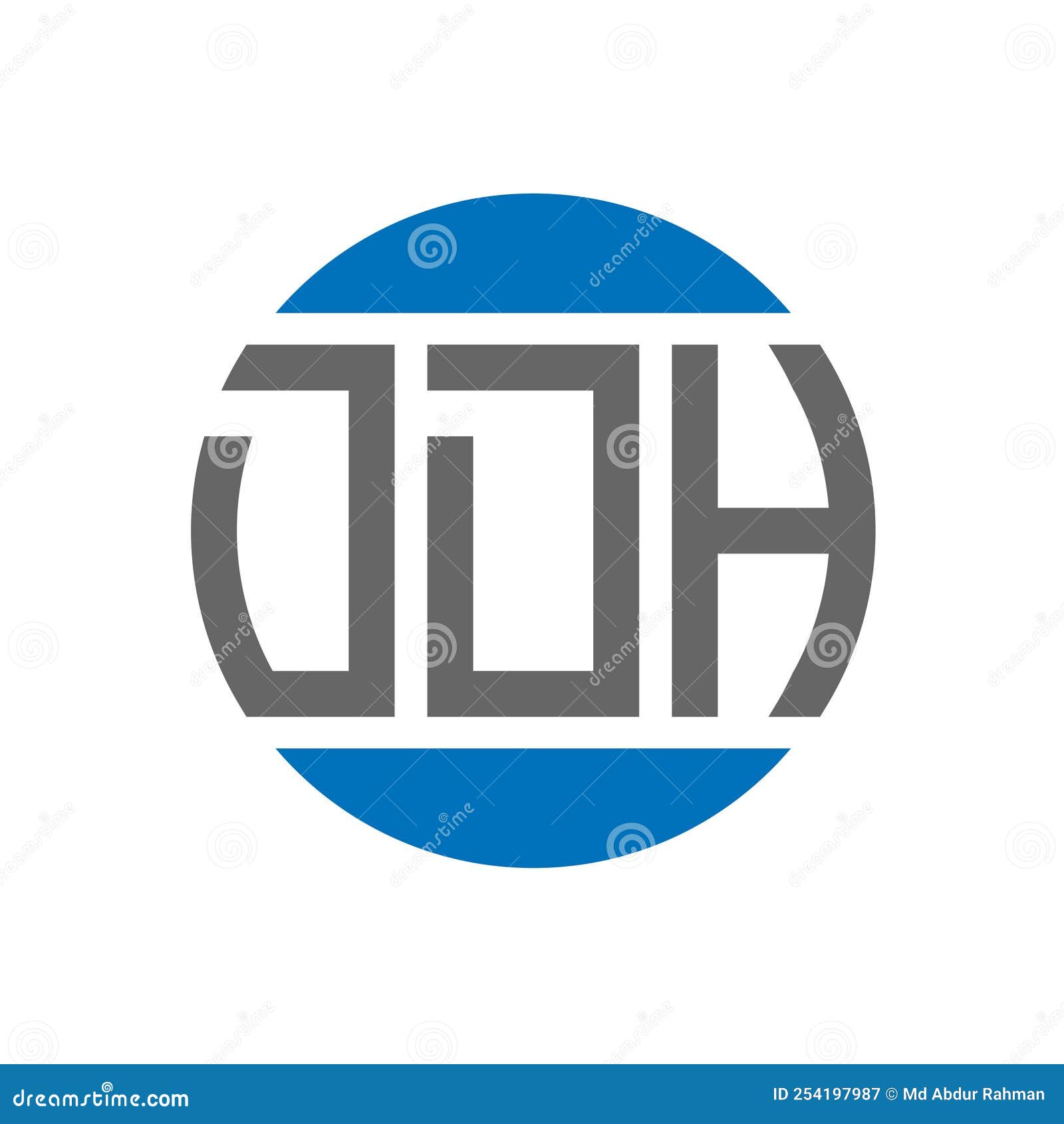 DDH Letter Logo Design on White Background. DDH Creative Initials ...