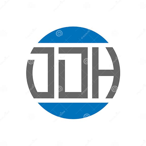 DDH Letter Logo Design on White Background. DDH Creative Initials ...