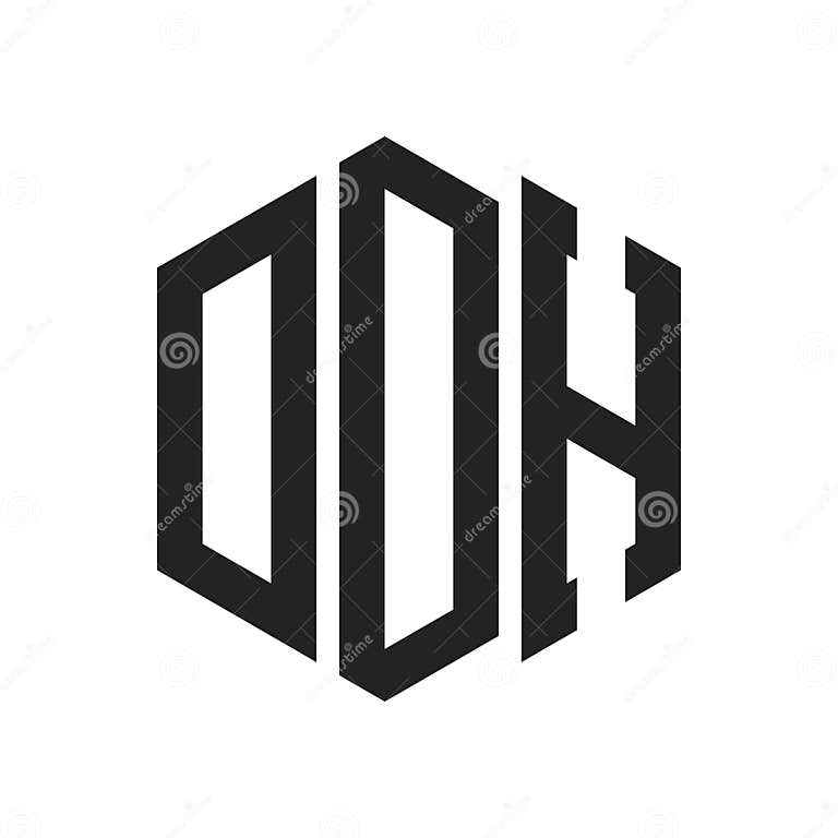 DDH Logo Design. Initial Letter DDH Monogram Logo Using Hexagon Shape ...