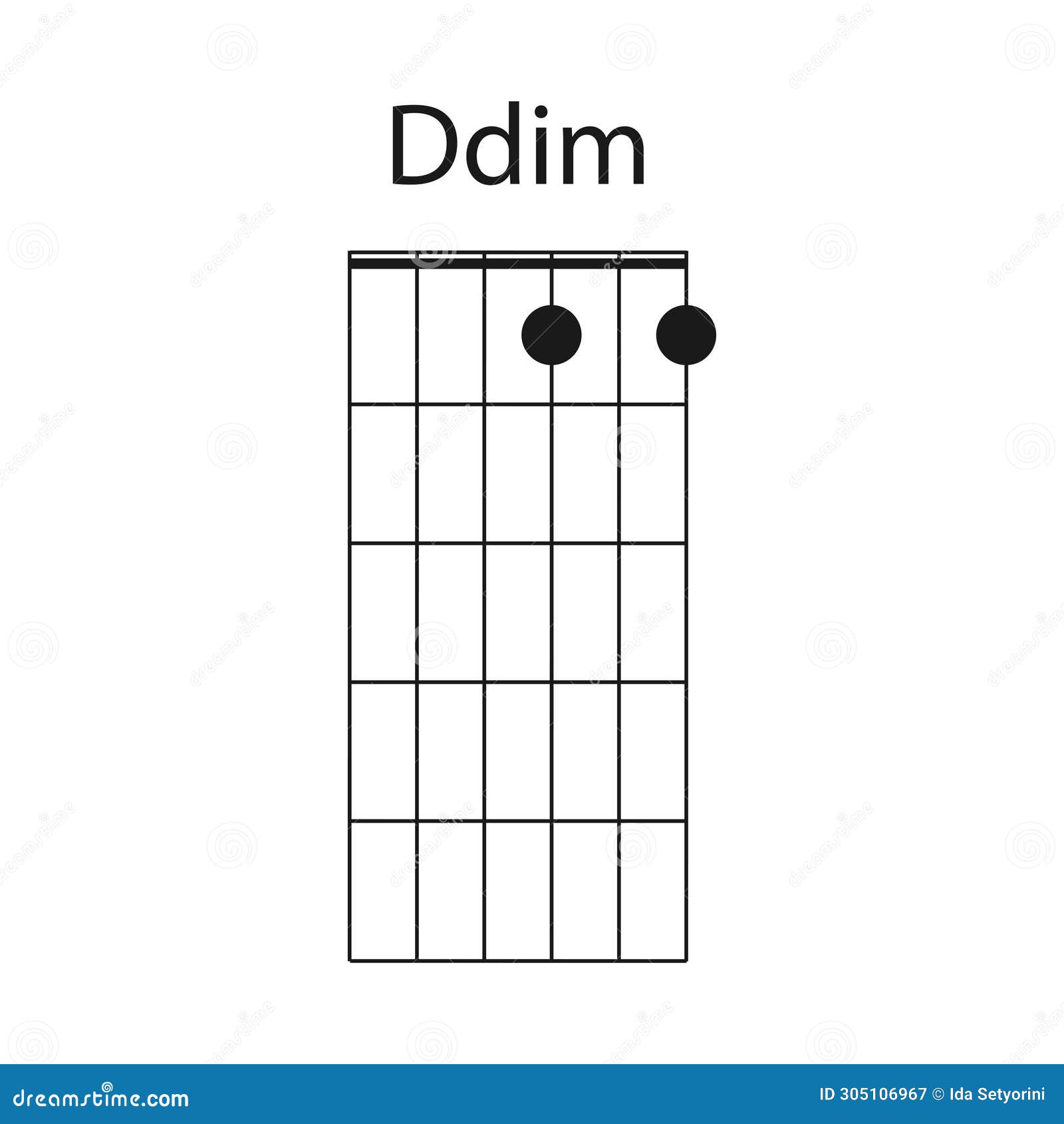 Ddim Guitar Chord Icon Vector Stock Illustration - Illustration of ...