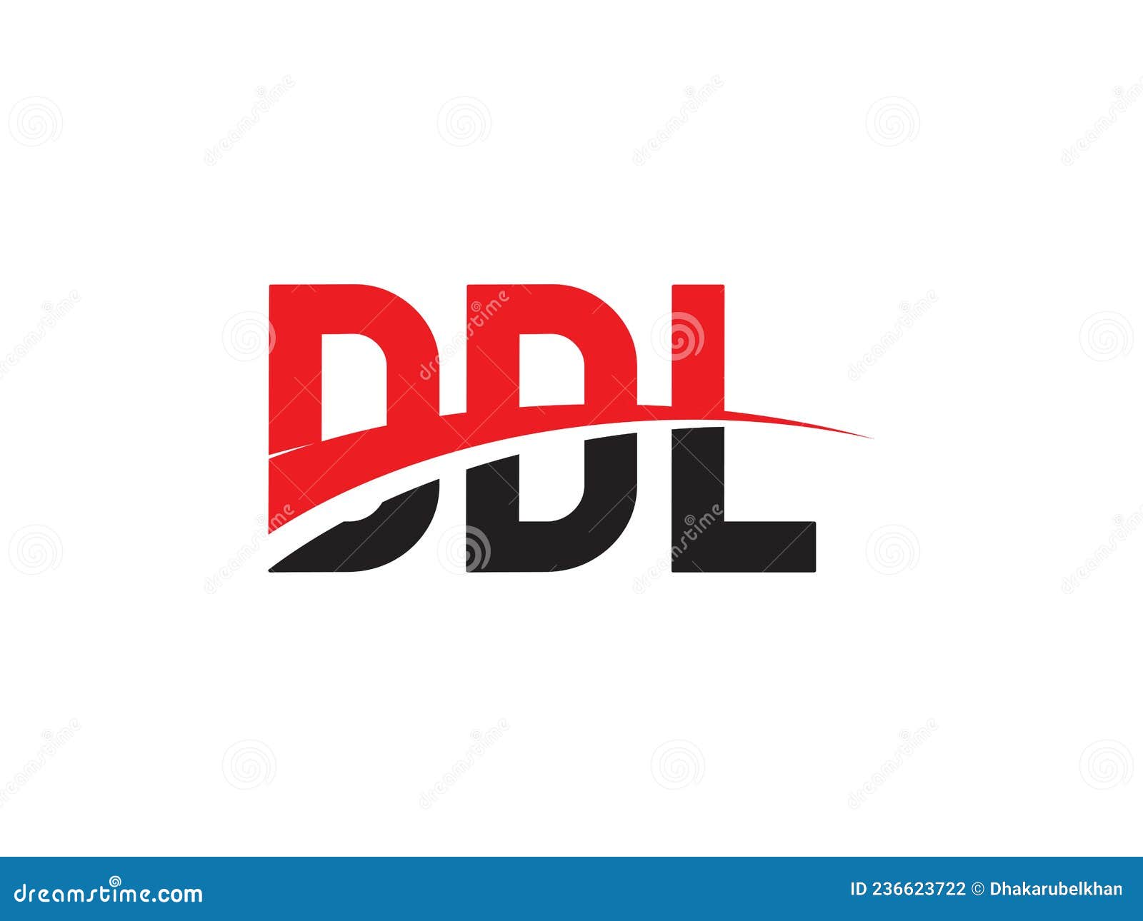 DDL Letter Initial Logo Design Vector Illustration Stock Vector ...