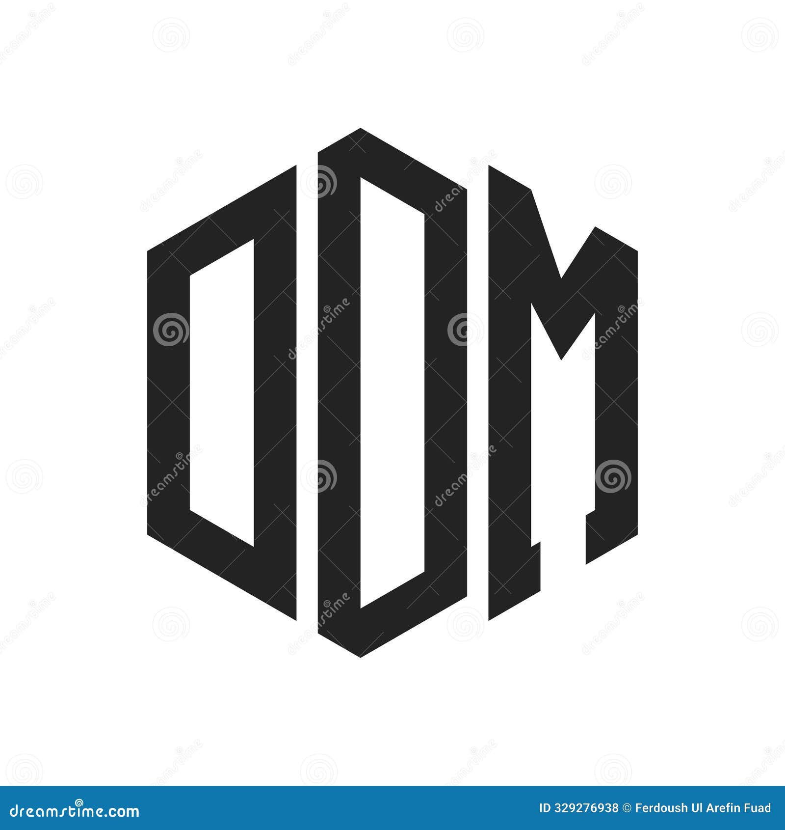 DDM Logo Design. Initial Letter DDM Monogram Logo Using Hexagon Shape ...
