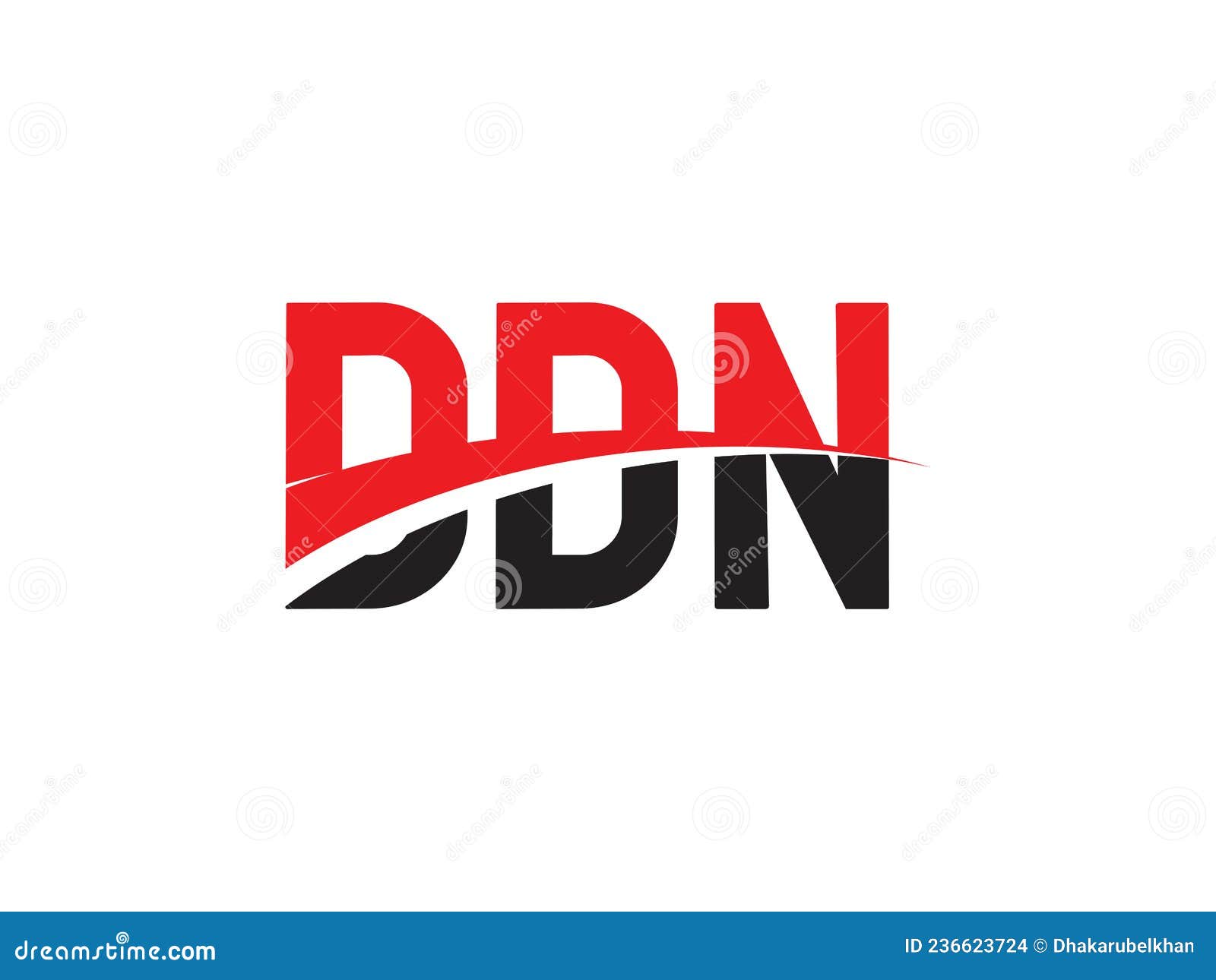 DDN Letter Initial Logo Design Vector Illustration Stock Vector ...