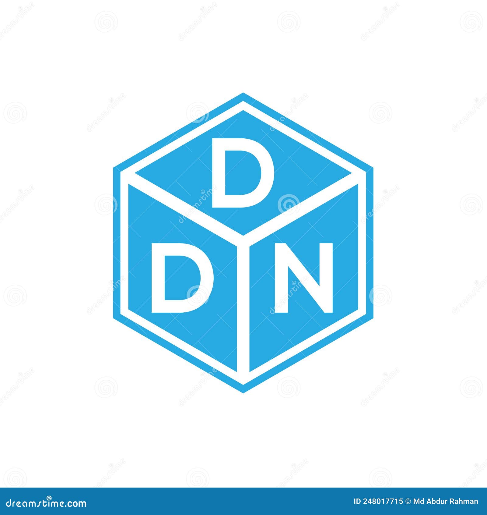 DDN Letter Logo Design on Black Background. DDN Creative Initials ...