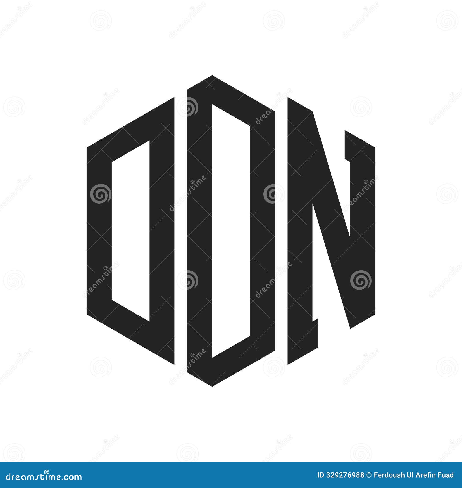 DDN Logo Design. Initial Letter DDN Monogram Logo Using Hexagon Shape ...