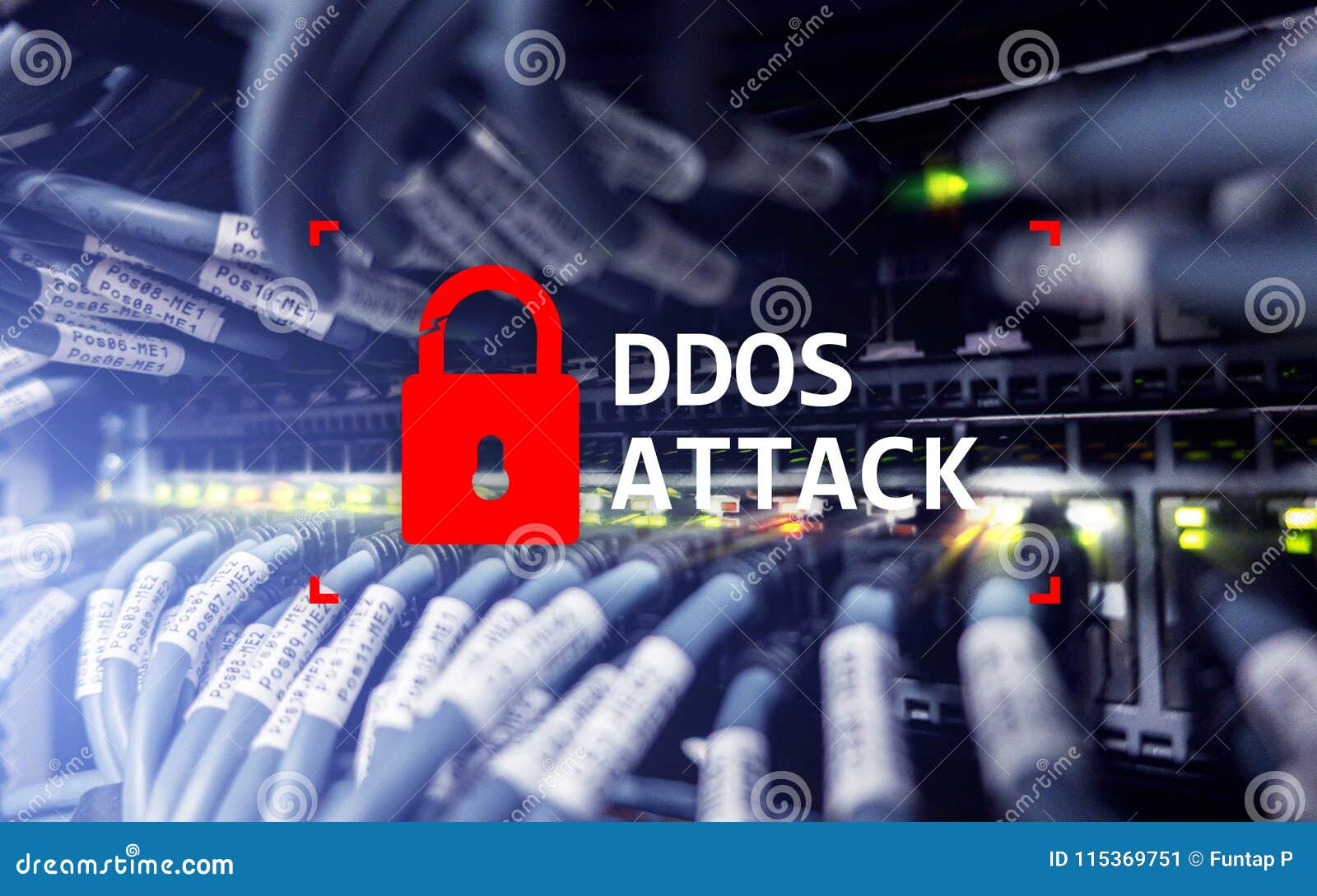 DDOS Attack, Cyber Protection. Virus Detect. Internet and Technology ...