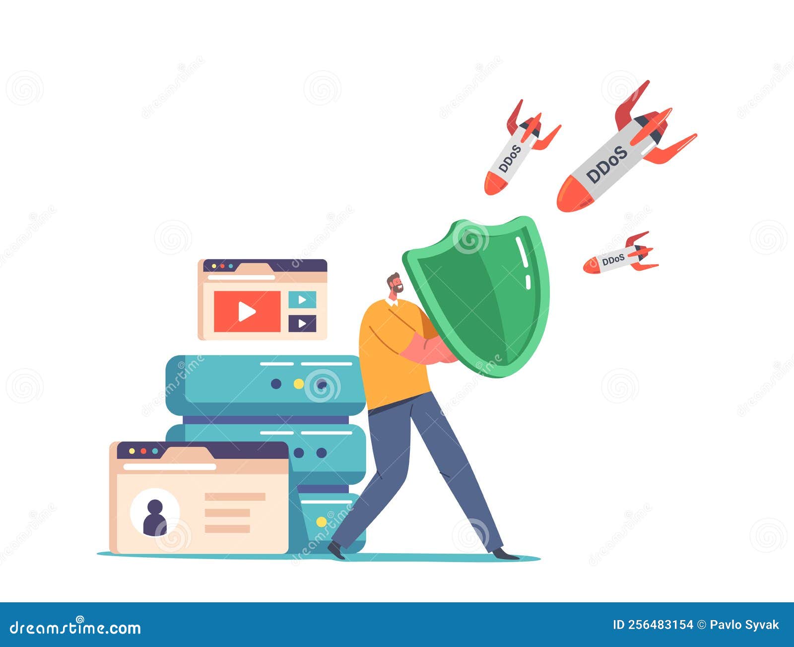 Ddos Attack and Data Center Protection with Hosting Server and Staff ...