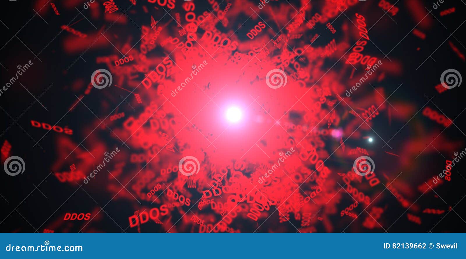 DDOS Attack, Infection Trojan, Virus Attacks Stock Illustration ...