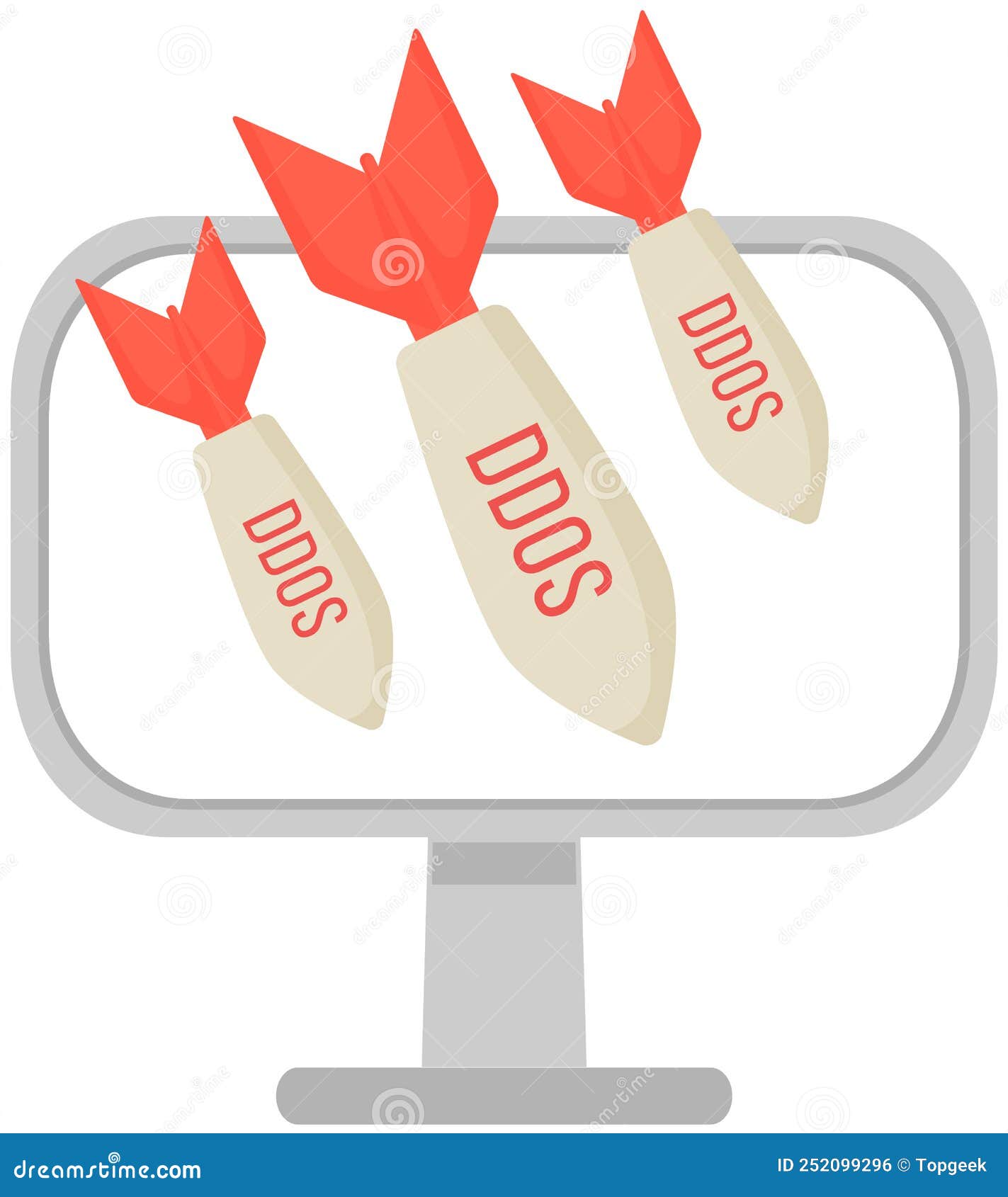 DDoS Attack Vector Icon. Victim Computer Monitor Has Distributed Denial ... DDoS Attack Vector Icon. Victim Computer Monitor Has Distributed Denial ...