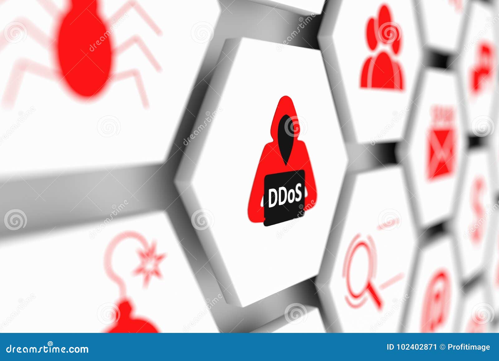 DDoS concept stock illustration. Illustration of background - 102402871