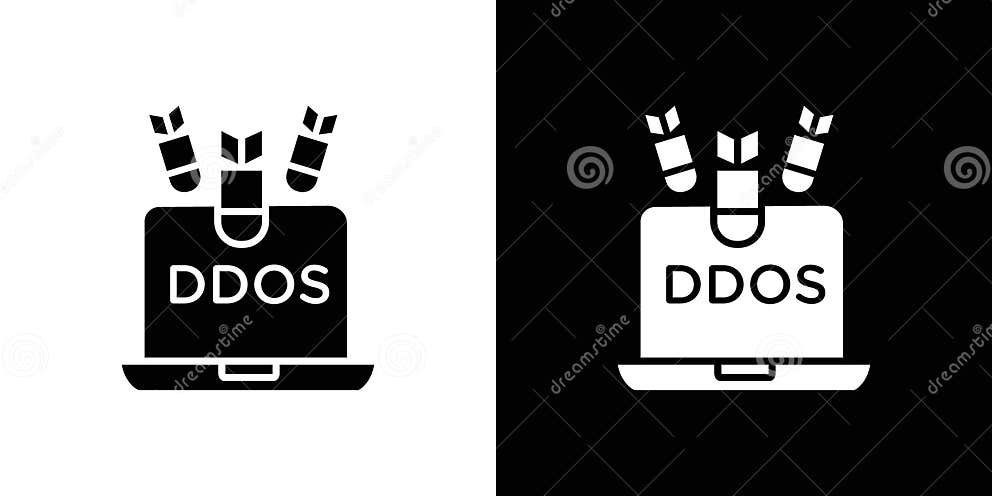 Ddos Icon Isolated Flat Vector in Outline Stock Vector - Illustration ...