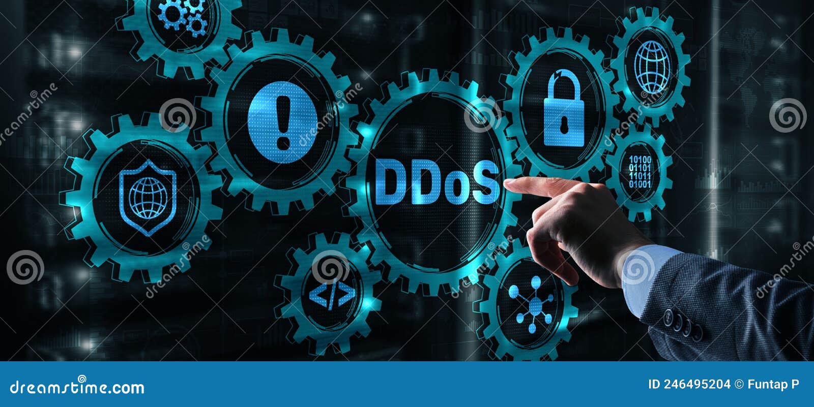Ddos Protection Denial of Service Security 2022 Stock Photo - Image of ...