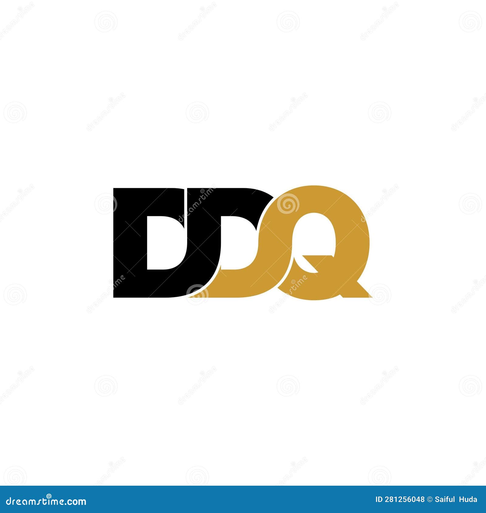 DDQ Letter Monogram Logo Design Vector | CartoonDealer.com #281256048