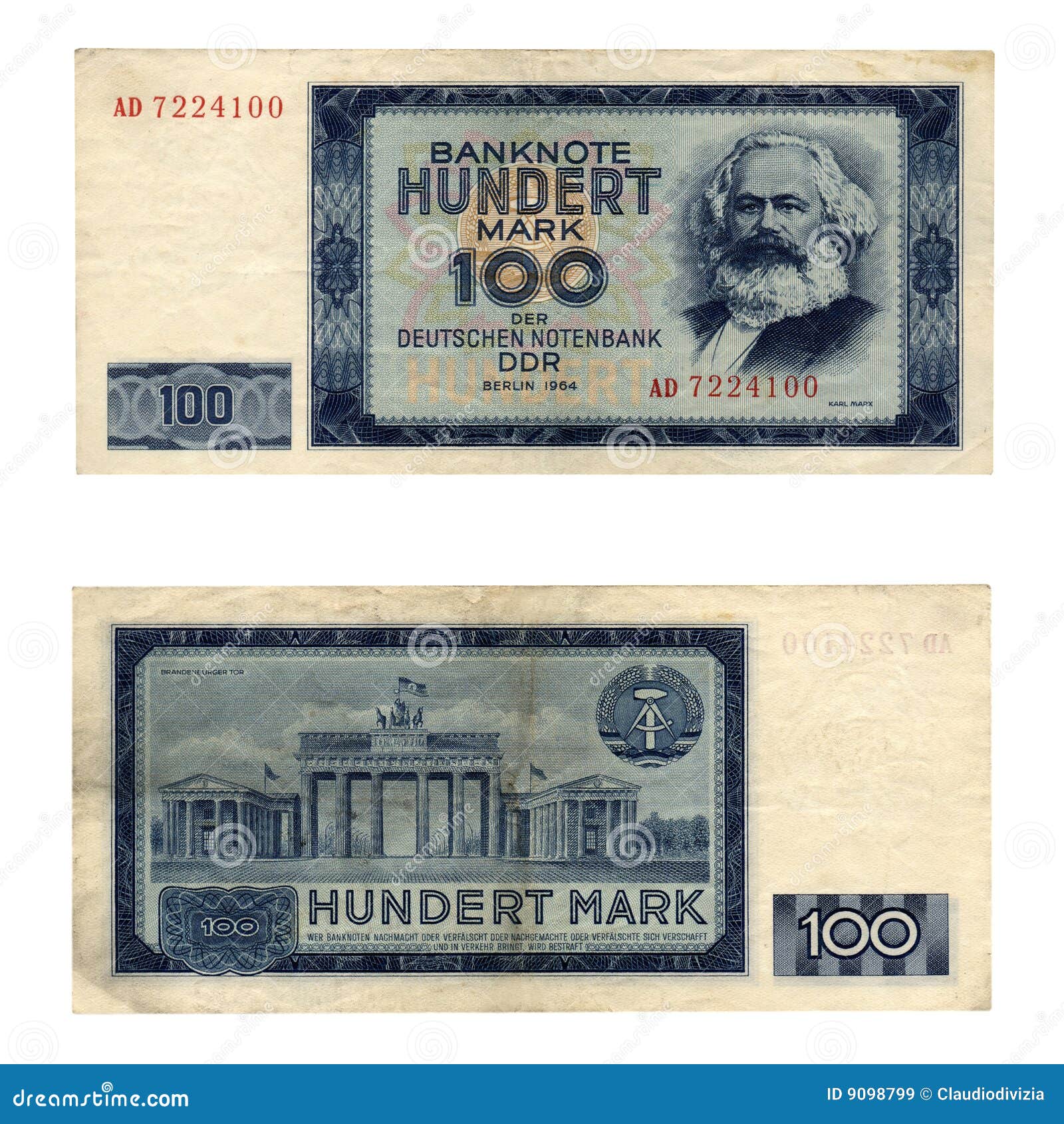 DDR banknote stock image. Image of democ, banknote, change - 9098799