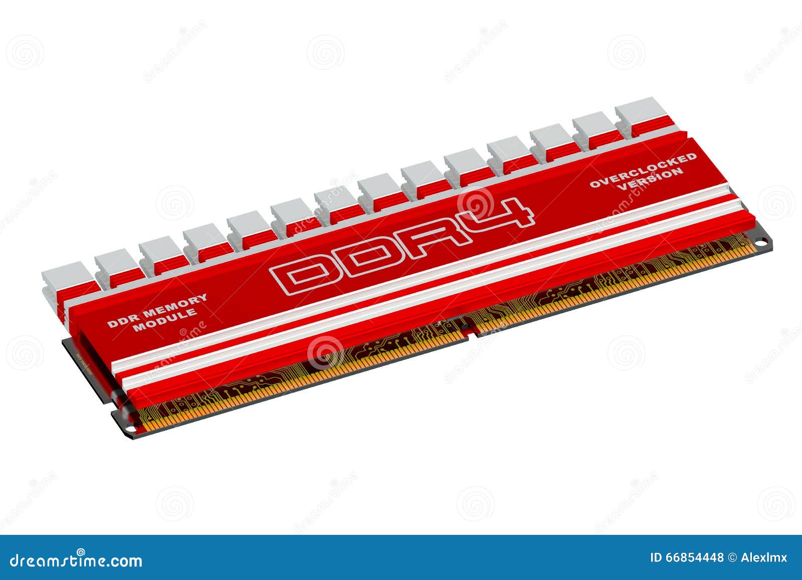 Ddr4 Memory Module Stock Illustration Illustration Of Radiator 66854448